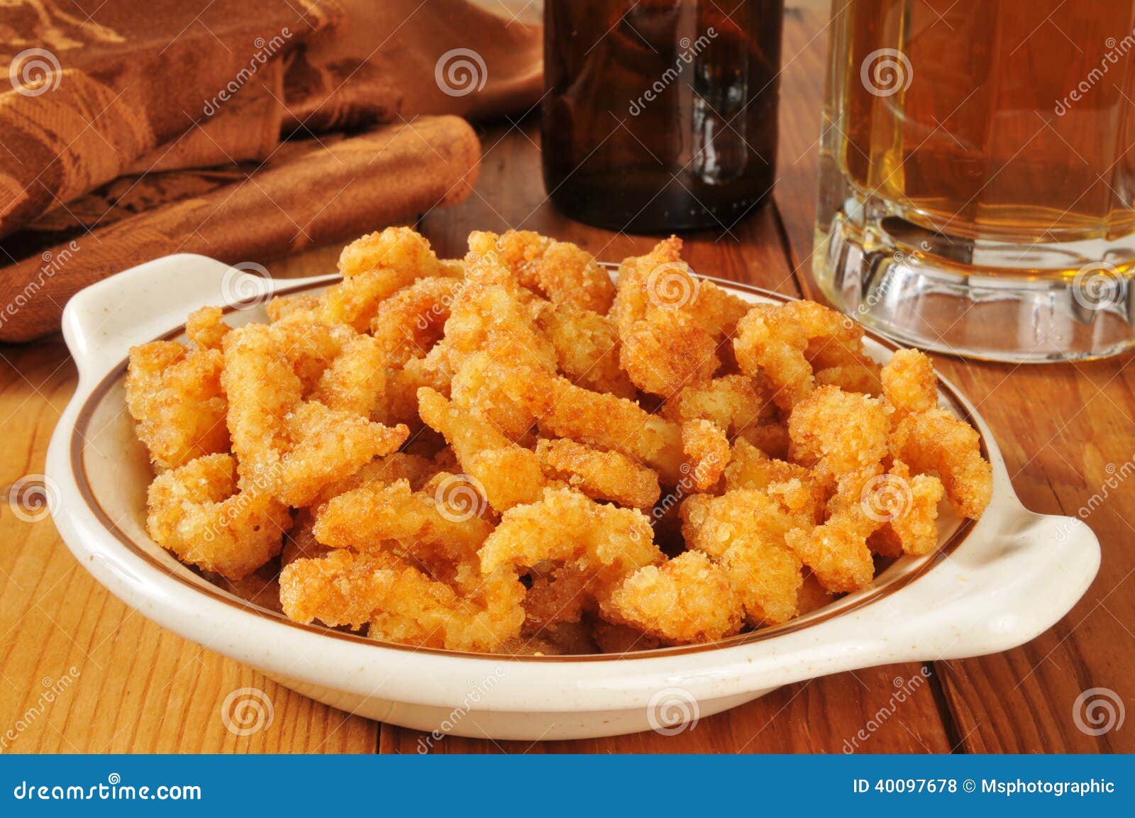 Breaded clams stock photo. Image of bottle, clams, glass - 40097678