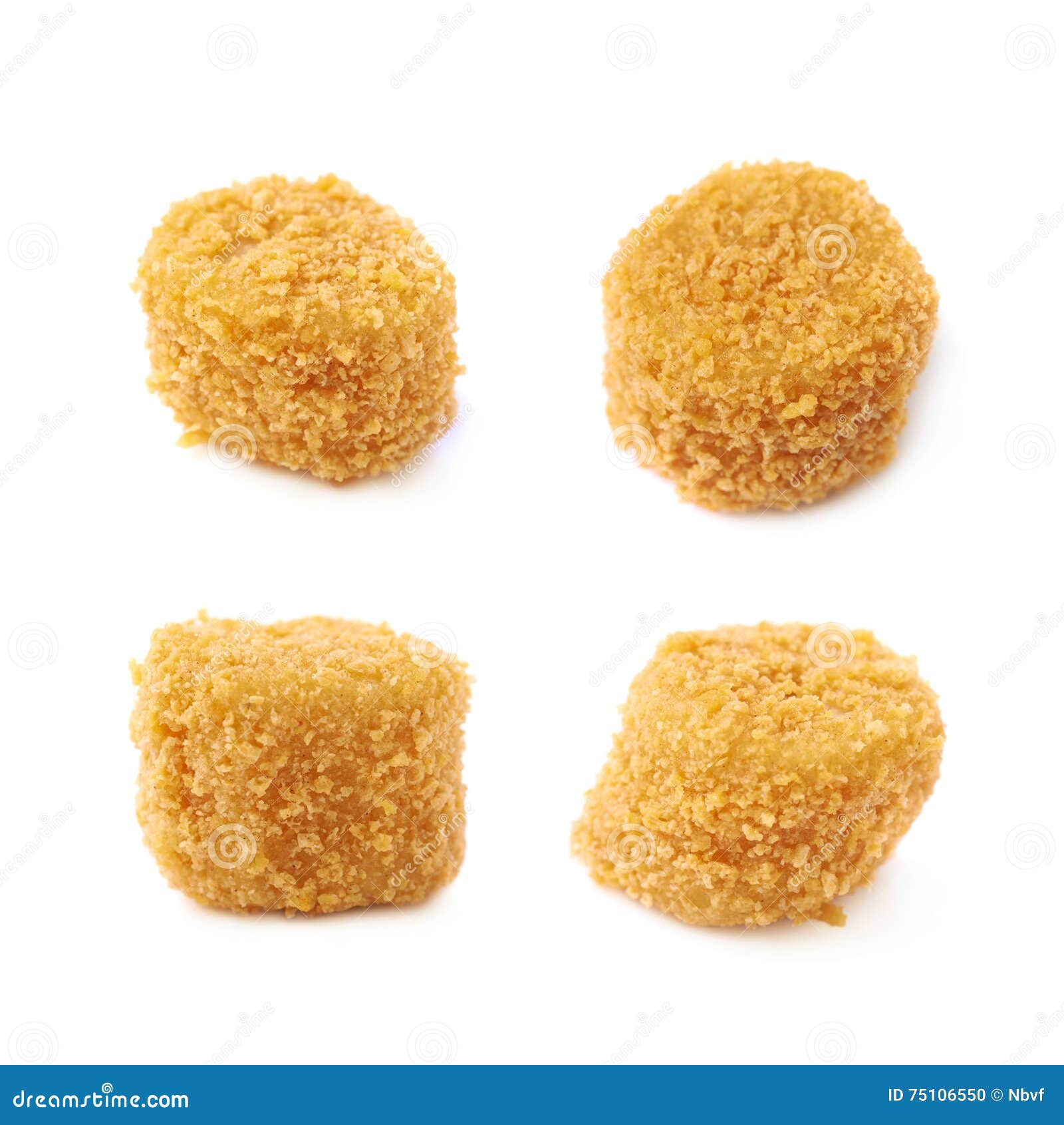 Breaded crab ball isolated stock photo. Image of dinner - 75106550