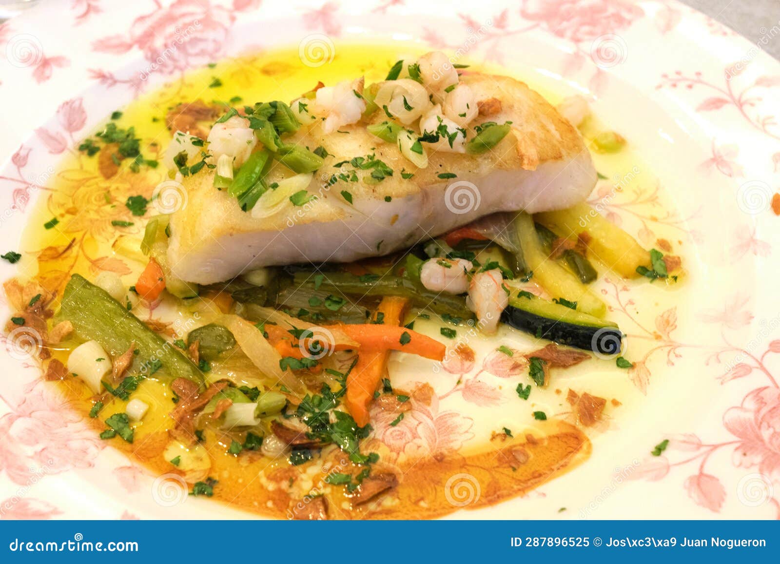 Breaded Fish with Baked Vegetable Sauce Stock Image - Image of cheese ...