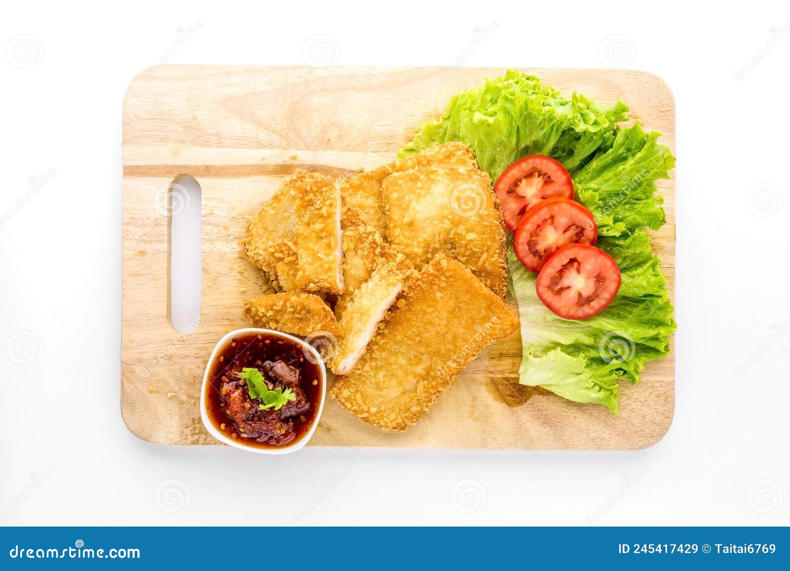 Breaded Fish chips stock image. Image of meat, fried - 245417429