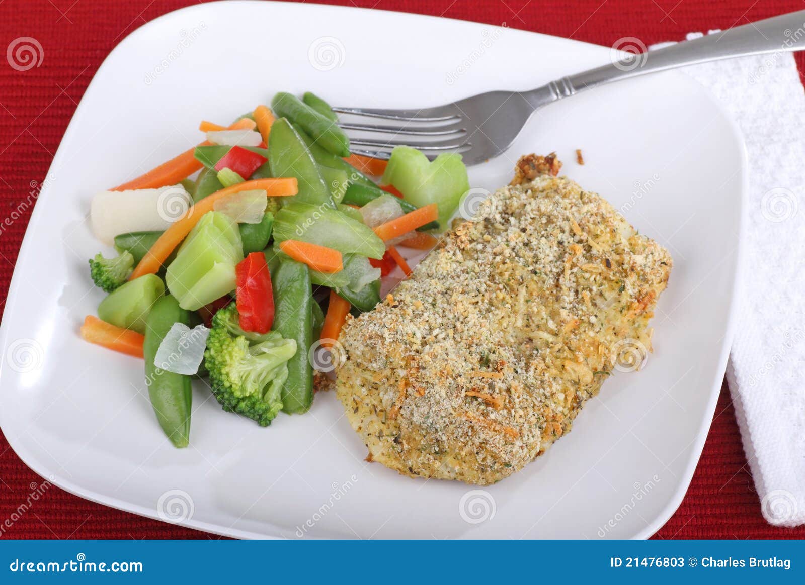 Breaded Fish Fillet stock image. Image of view, healthy - 21476803
