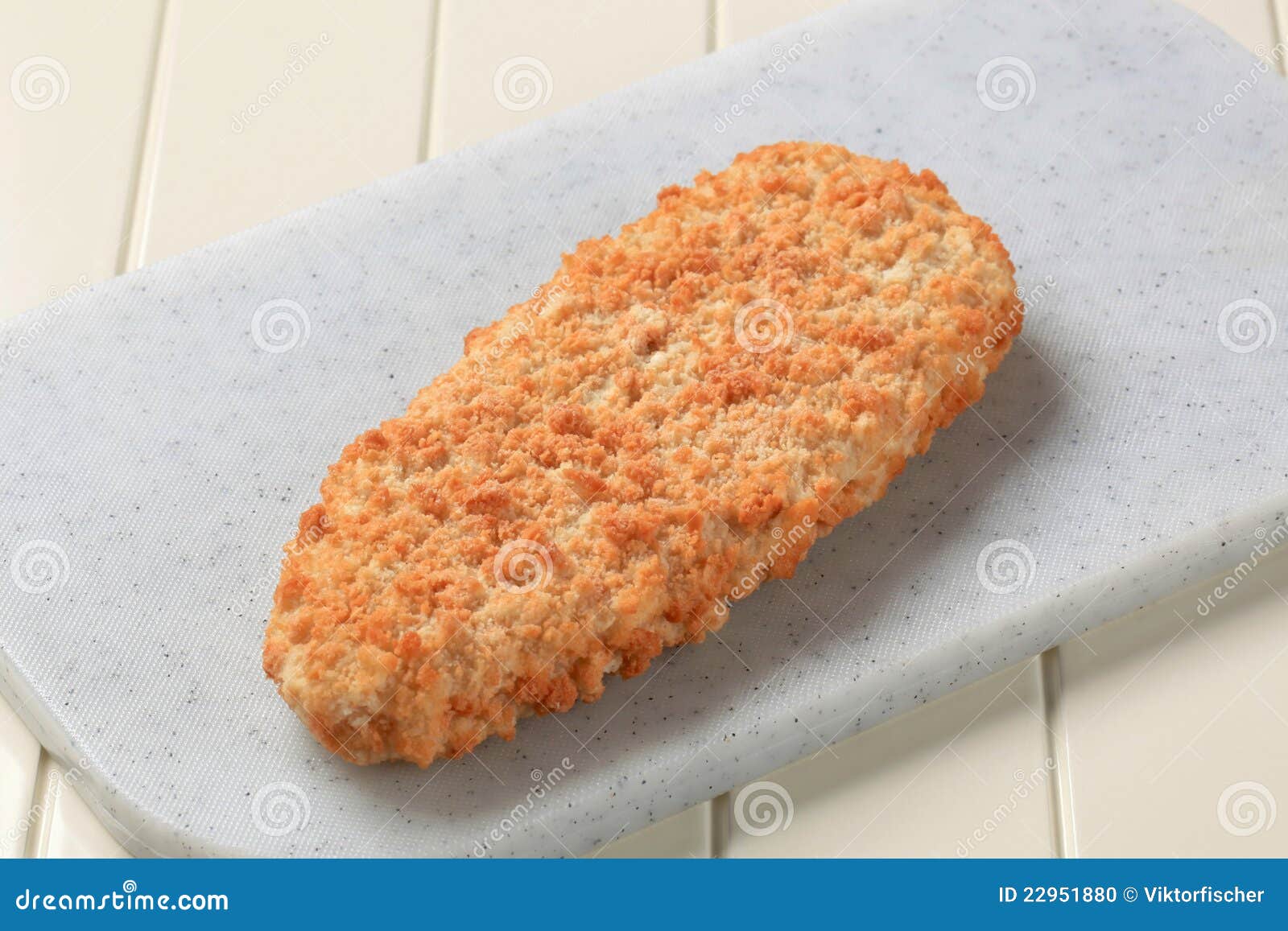 Breaded fish fillet stock photo. Image of crispy, breaded - 22951880