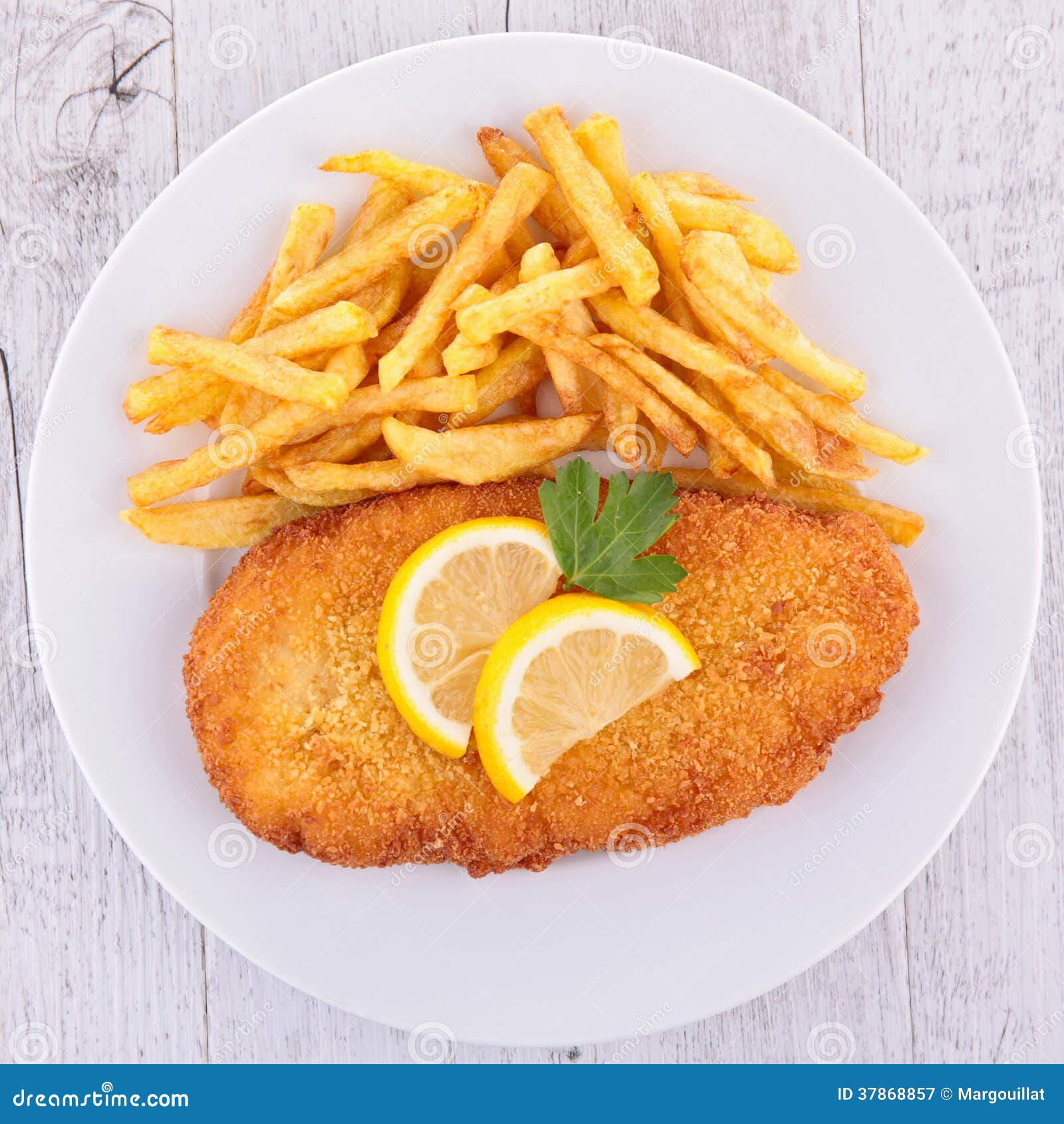 Breaded Fish and French Fries Stock Image - Image of fastfood, fast ...