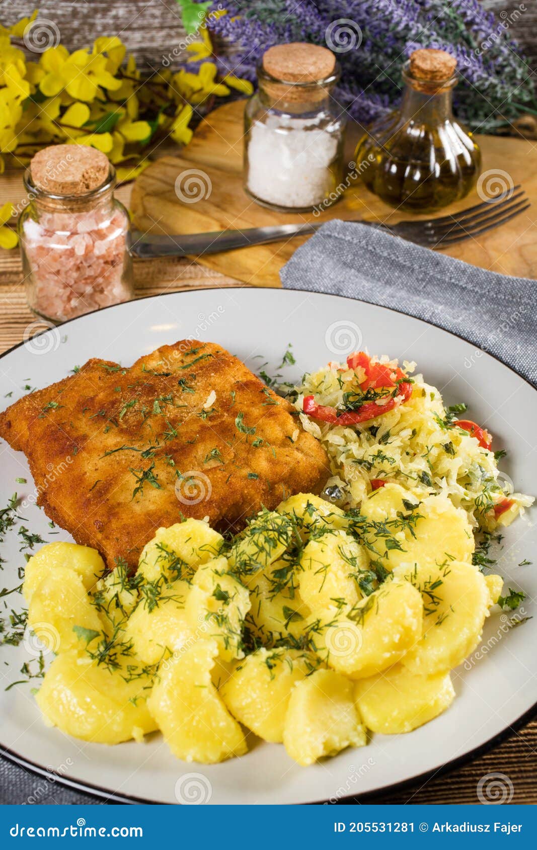 Breaded cod fillet stock image. Image of calorie, fish - 205531281