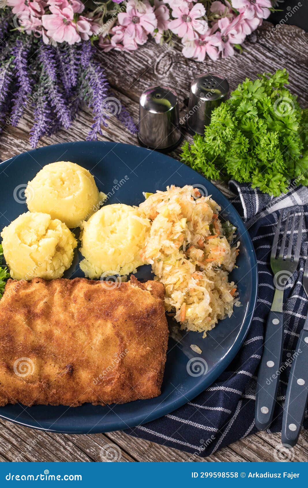 Breaded cod fillet stock photo. Image of calorie, fish - 299598558
