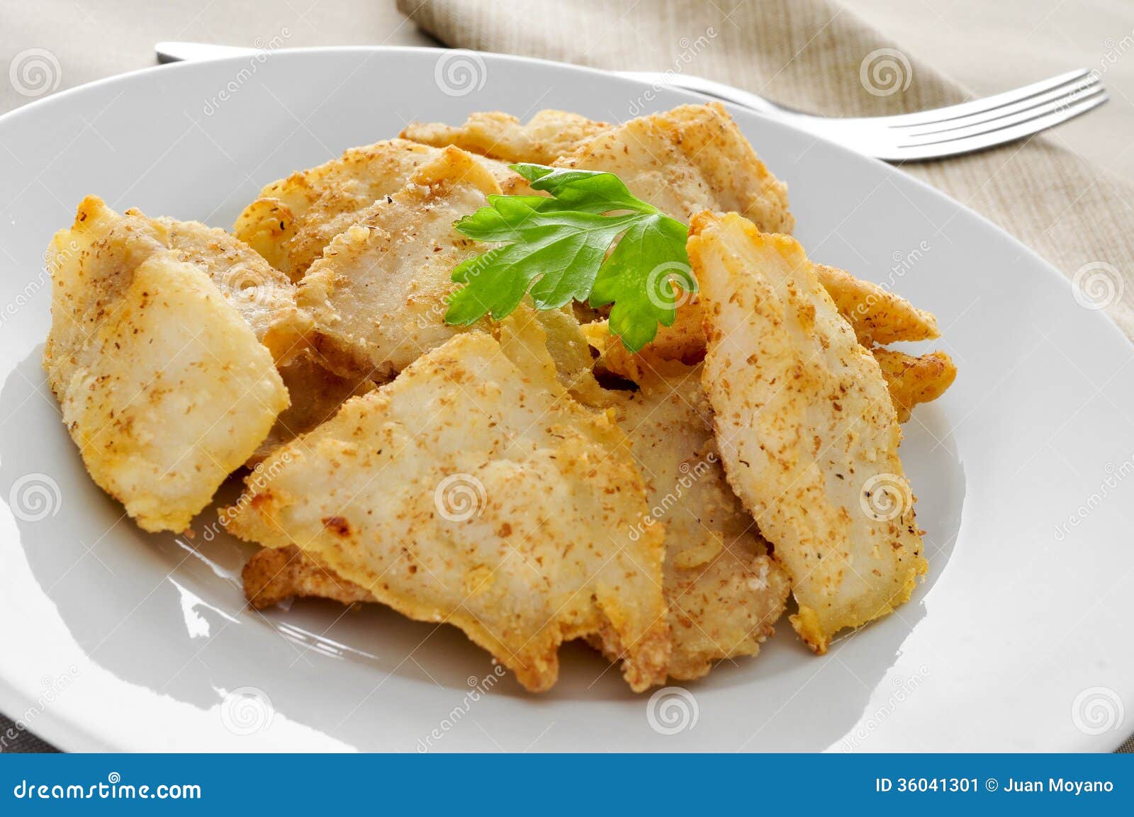 Breaded hake fillets stock image. Image of protein, fillets - 36041301
