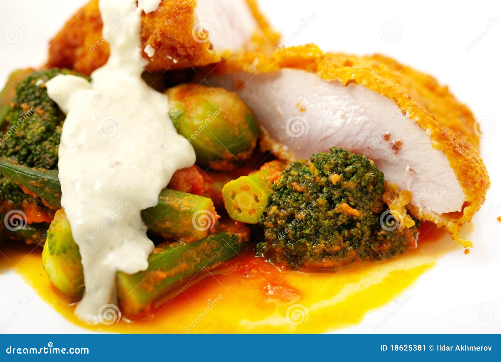 Breaded meat stock image. Image of breaded, meet, restaurant - 18625381