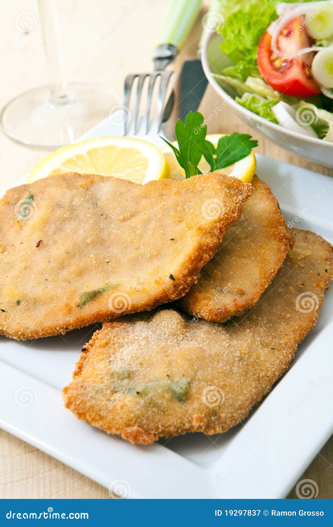 Breaded meat stock image. Image of fresh, restaurant - 19297837