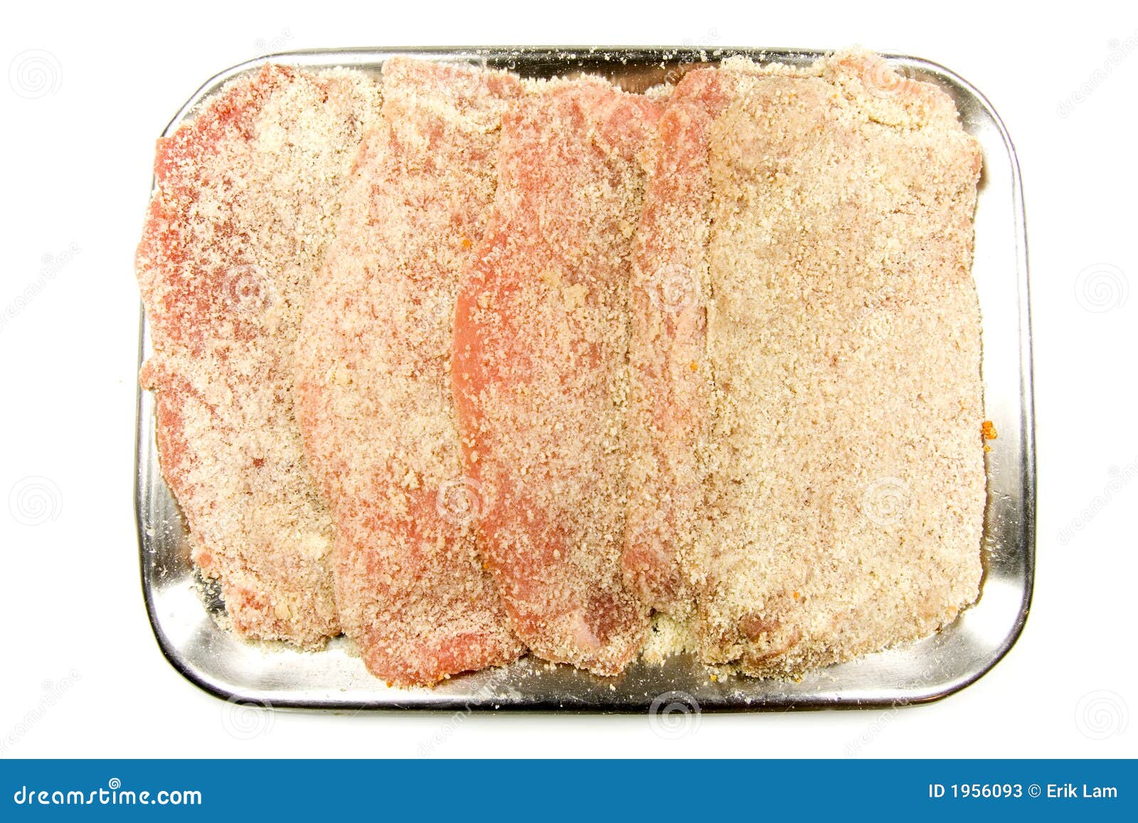 Breaded Meat stock image. Image of meal, silver, meat - 1956093