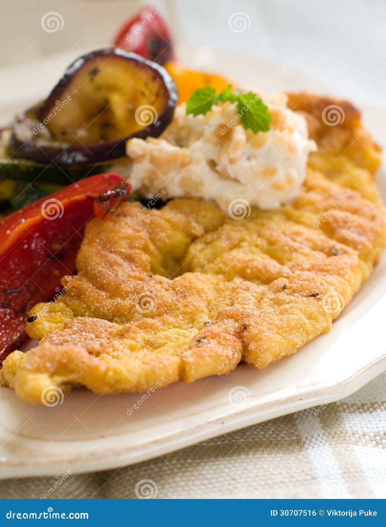 Breaded meat stock photo. Image of closeup, meat, paprika - 30707516