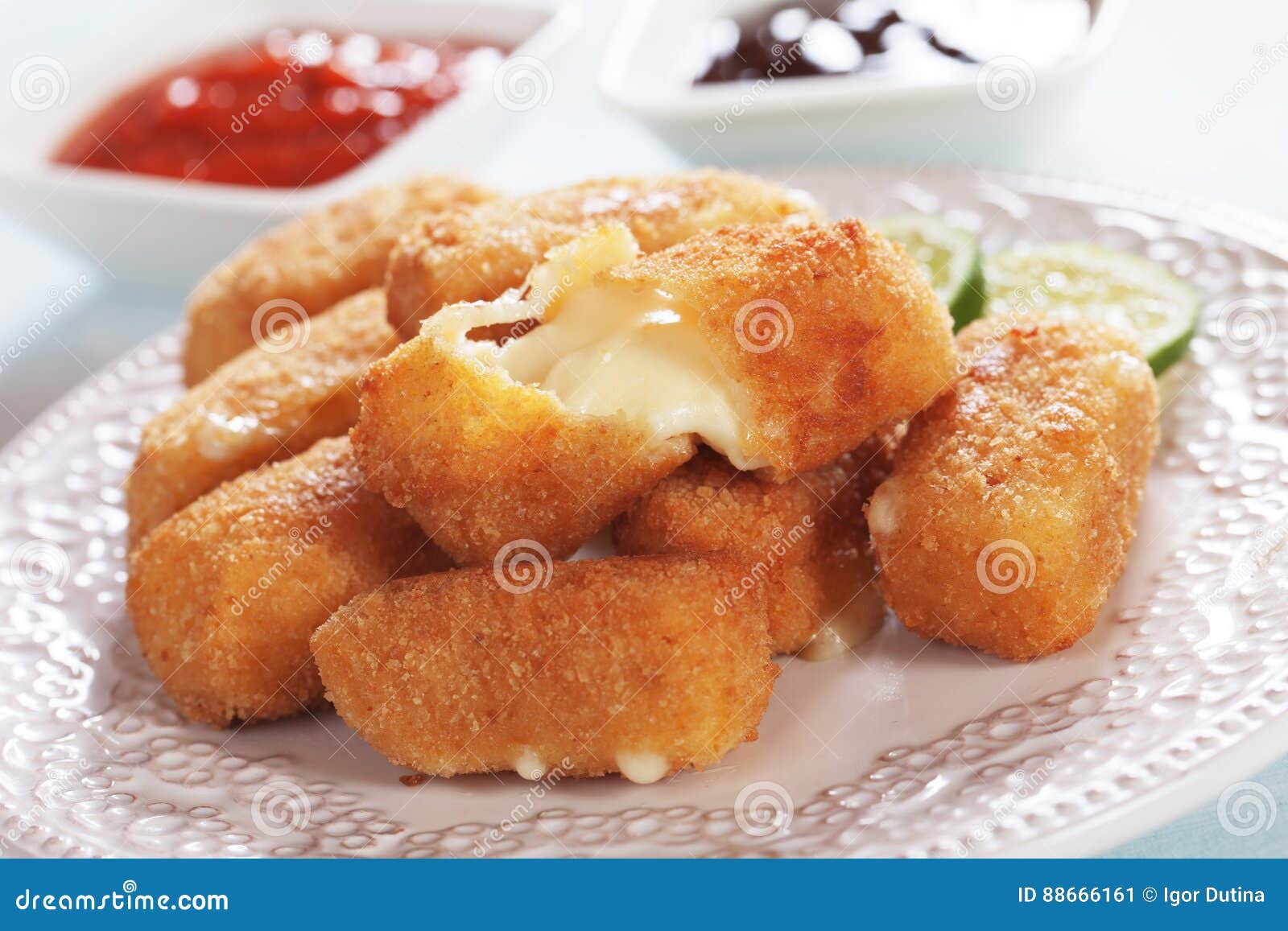 Breaded Mozzarella Cheese Sticks Stock Image - Image of cheese, panko ...