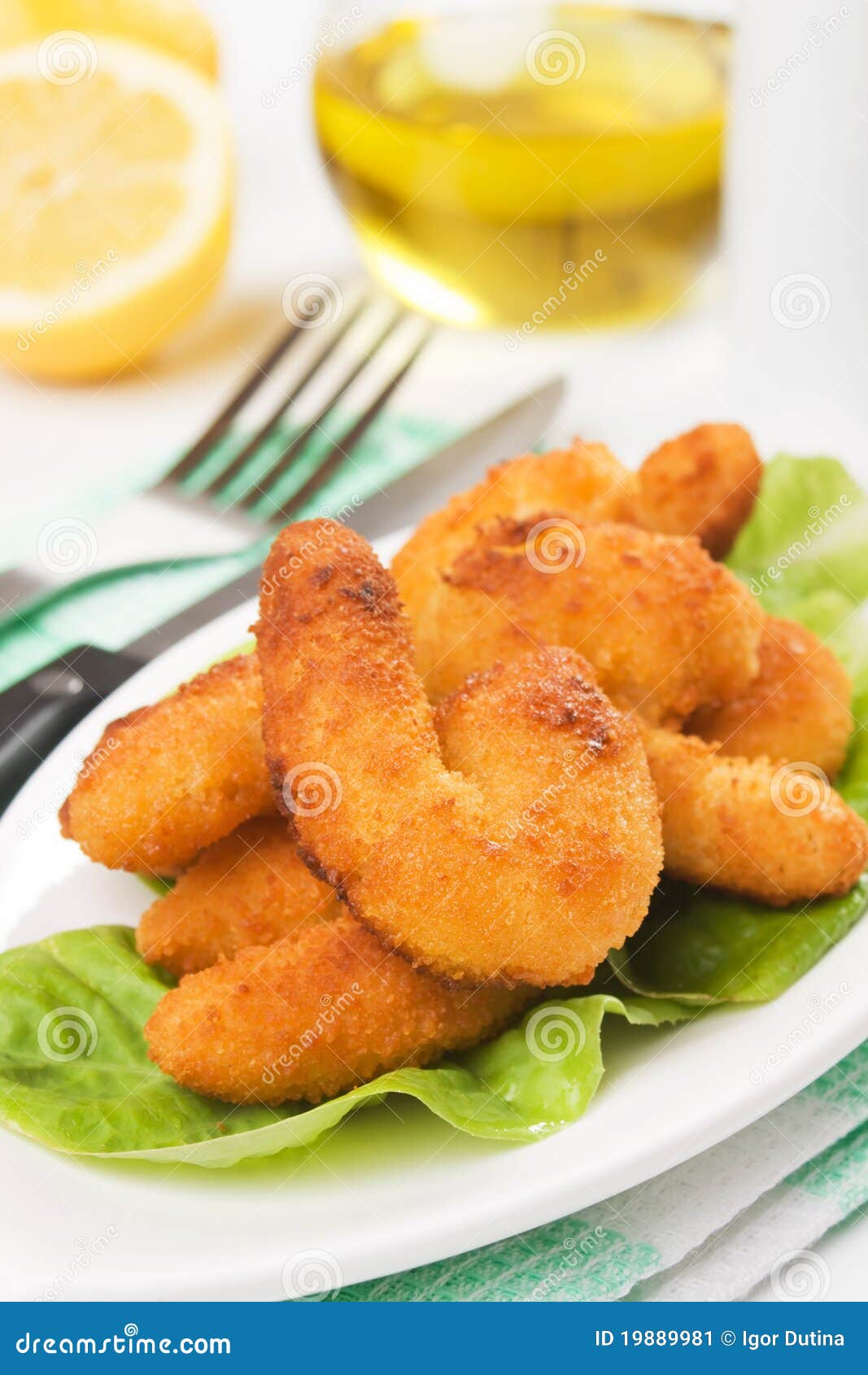 Breaded shrimp snack stock image. Image of vertical, photograph - 19889981