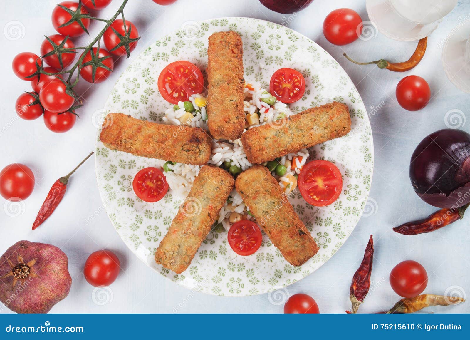 Breaded veggie sticks stock photo. Image of food, vegetable - 75215610