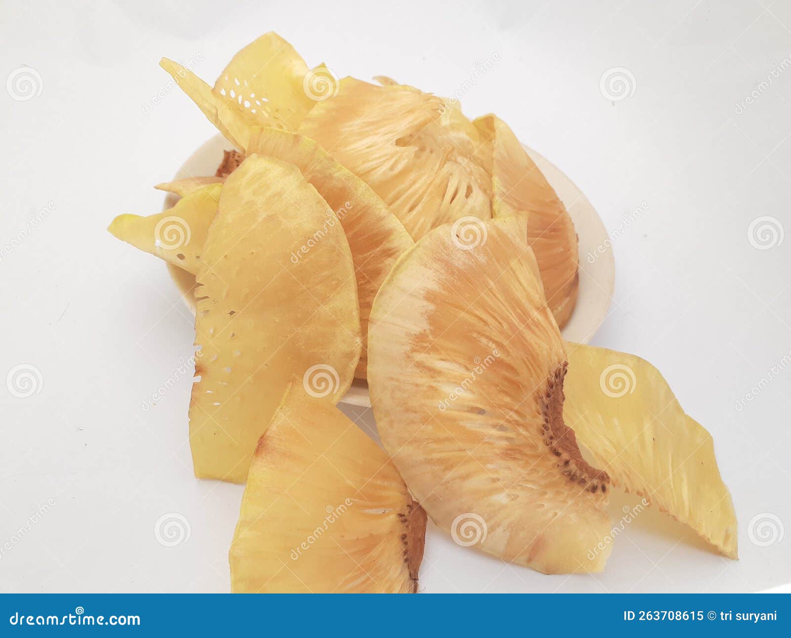 Breadfruit Chips Made by Frying are Crunchy in Taste Stock Image ...