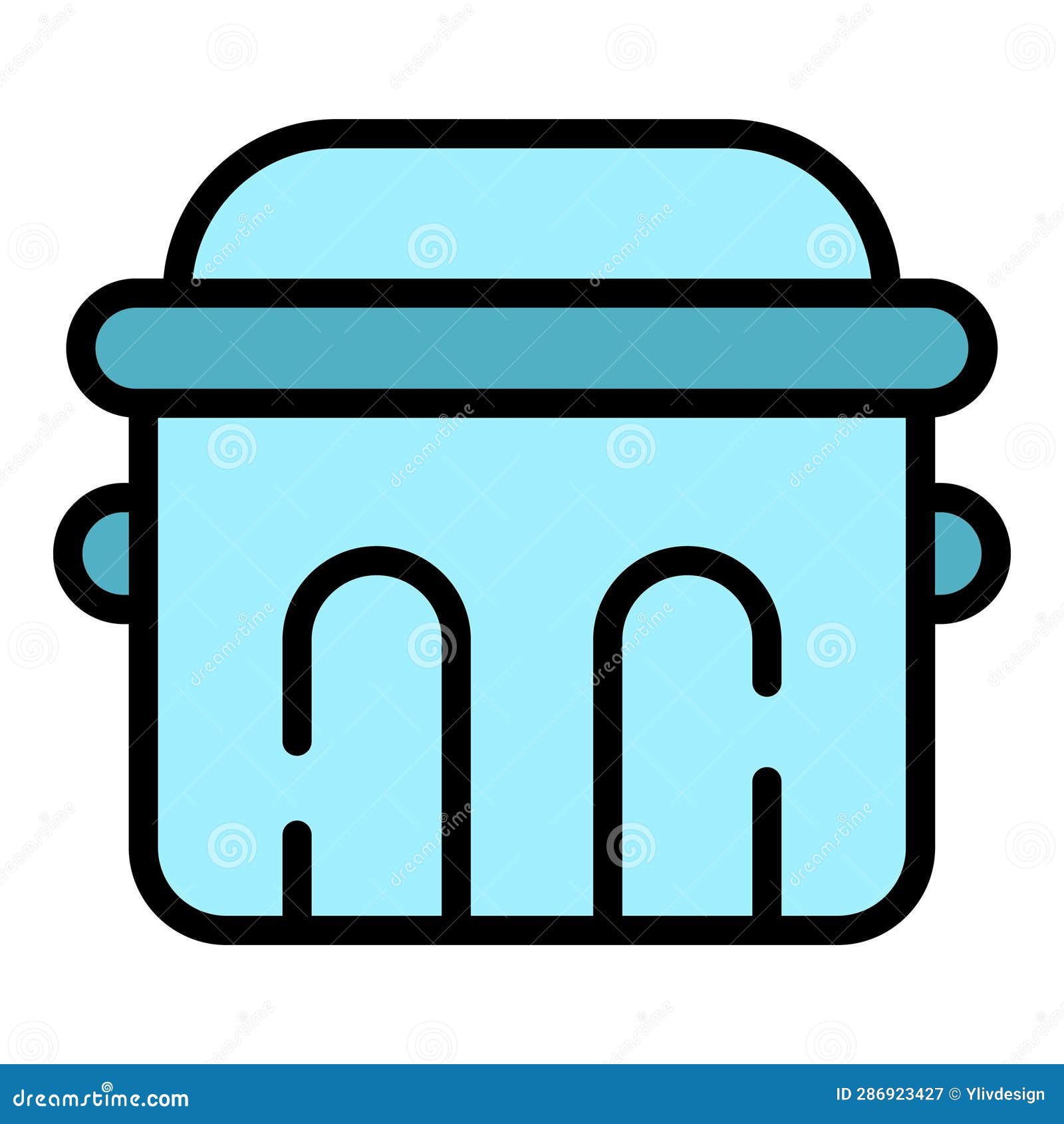 Breadmaker Machine Icon Vector Flat Stock Illustration - Illustration ...