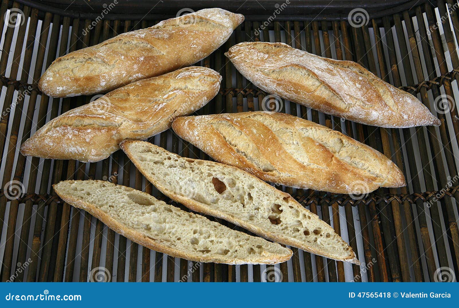 Breads Baked in the Traditional Way Stock Photo - Image of baguette ...