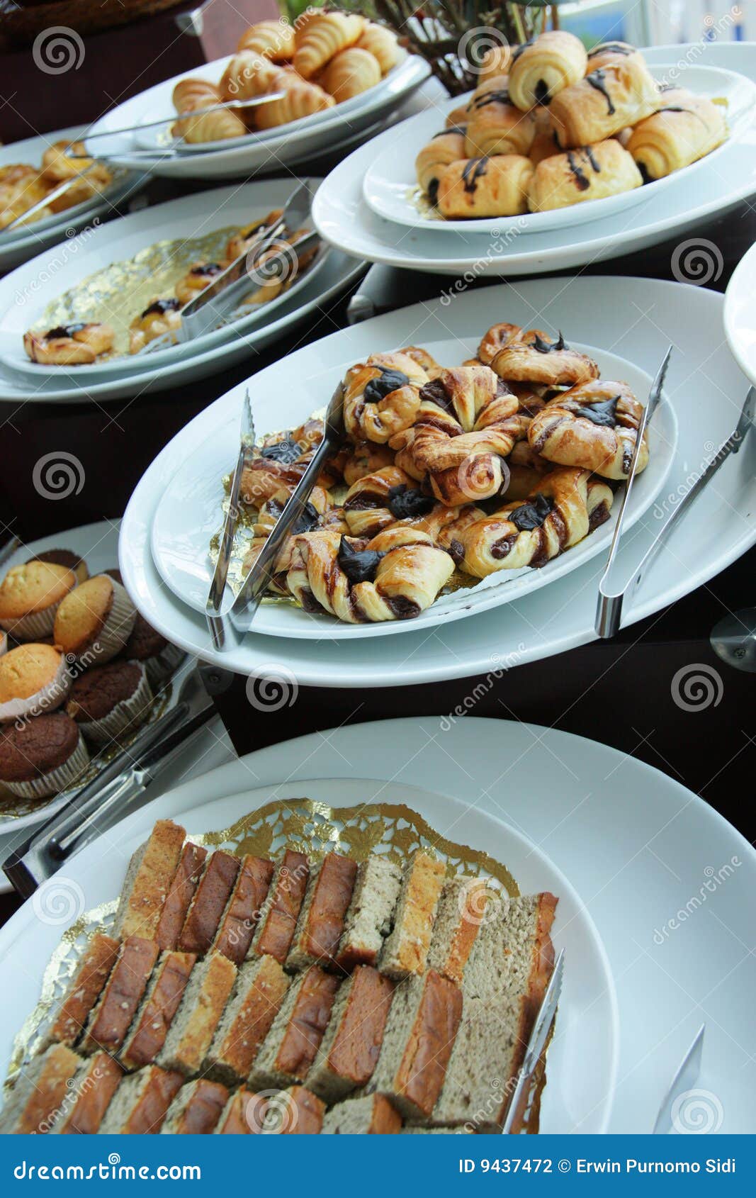 Breads at buffet breakfast stock photo. Image of breads - 9437472