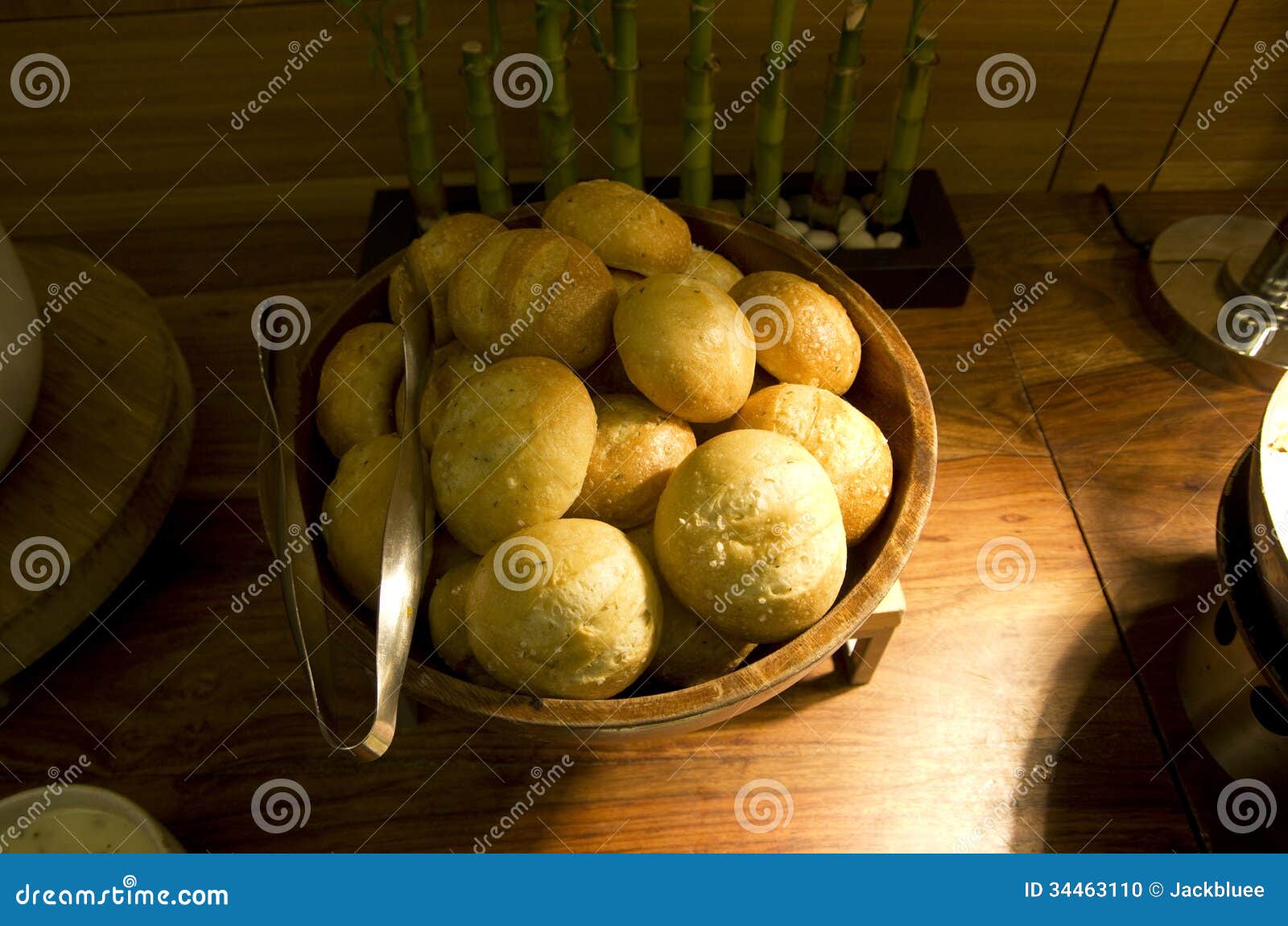 Breads at Buffet Restaurant Stock Photo - Image of interior, bread ...