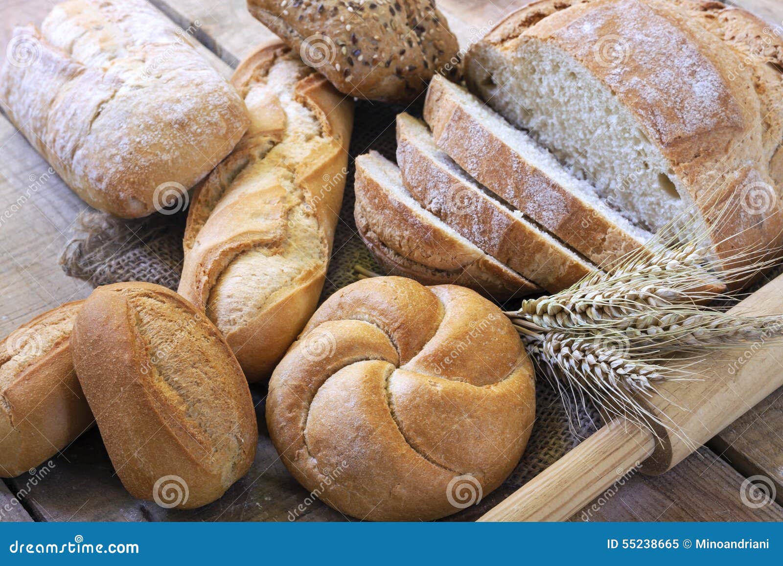 Breads stock image. Image of agriculture, baking, cereal - 55238665