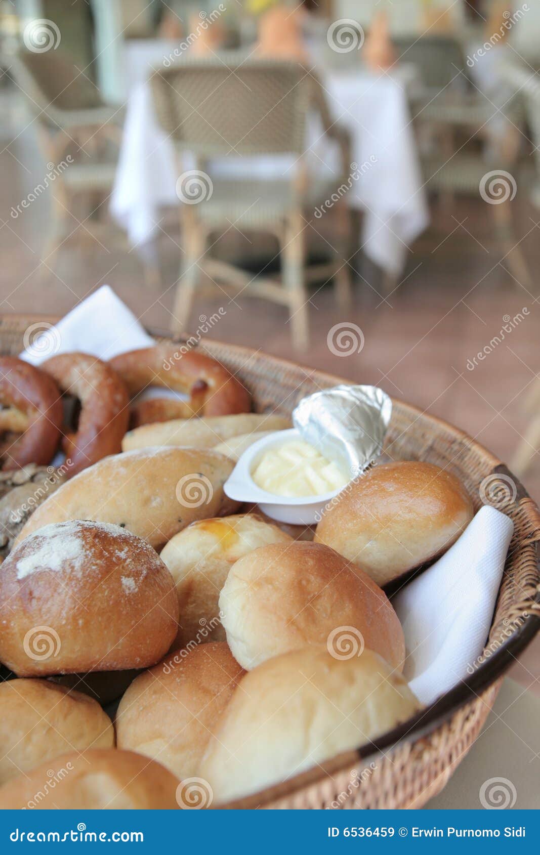 Breads at restaurant stock image. Image of butter, photograph - 6536459