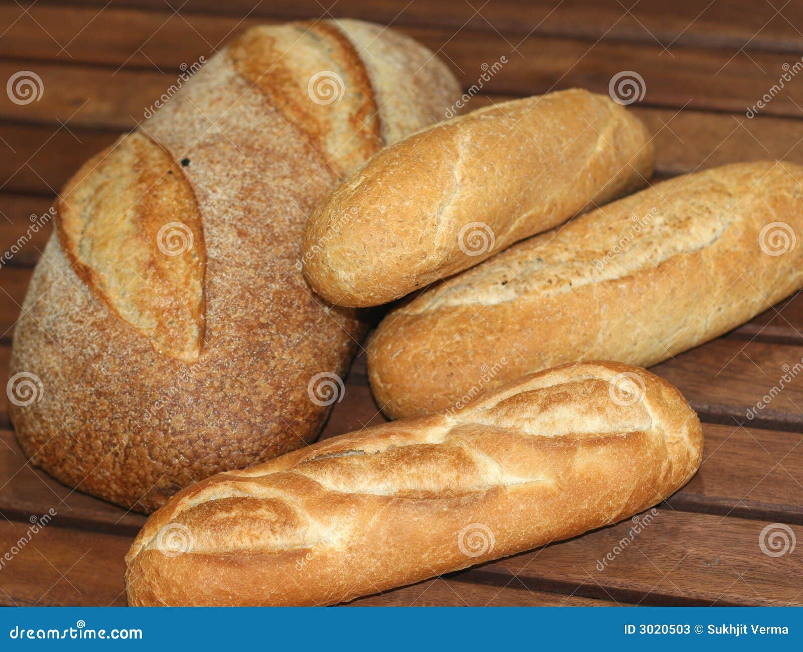 Breads and rolls stock image. Image of baked, rolls, breads - 3020503