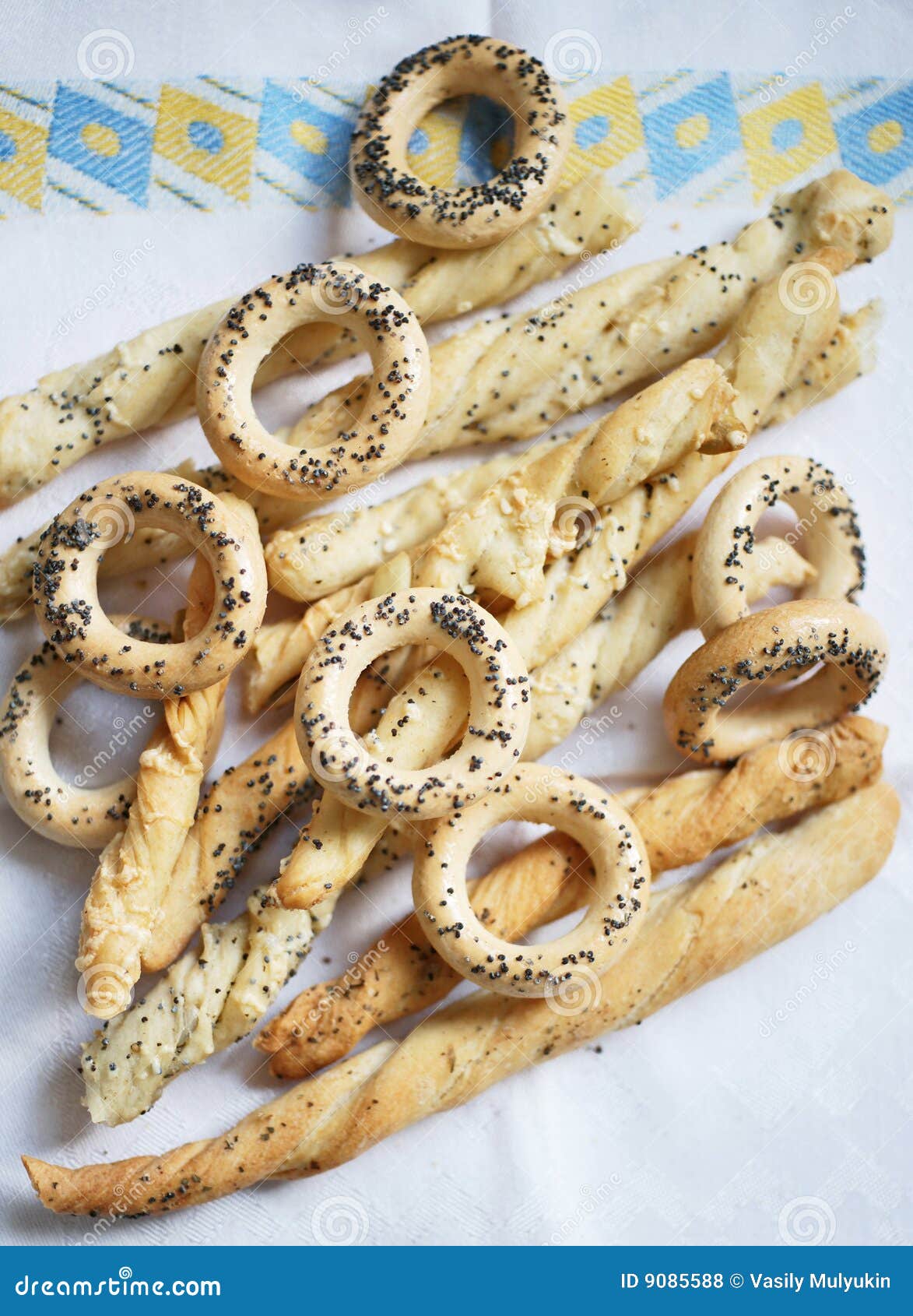Breadsticks and cracknels stock photo. Image of culinary - 9085588