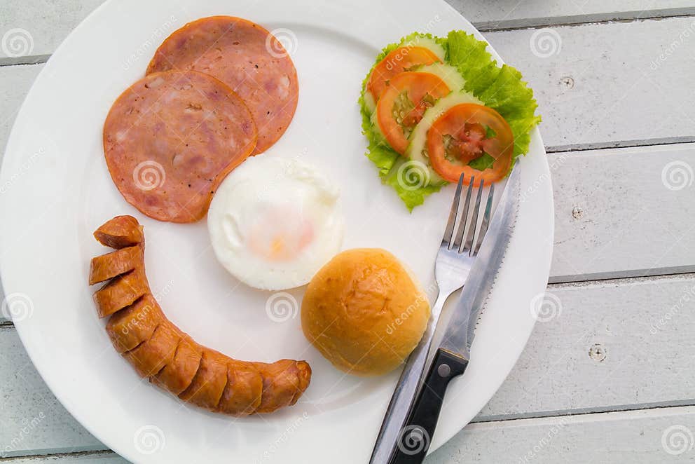 Breafast Set stock photo. Image of food, juice, yolk - 49021446