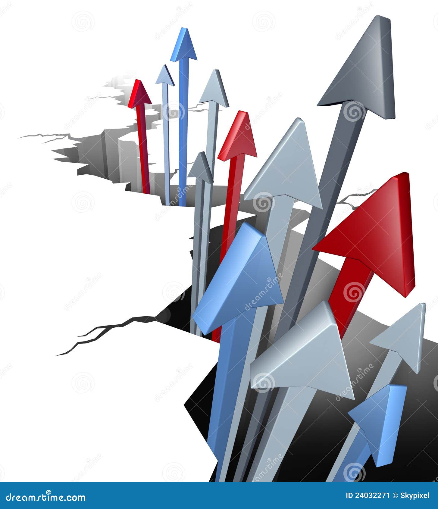 Break through stock illustration. Illustration of dimensional - 24032271