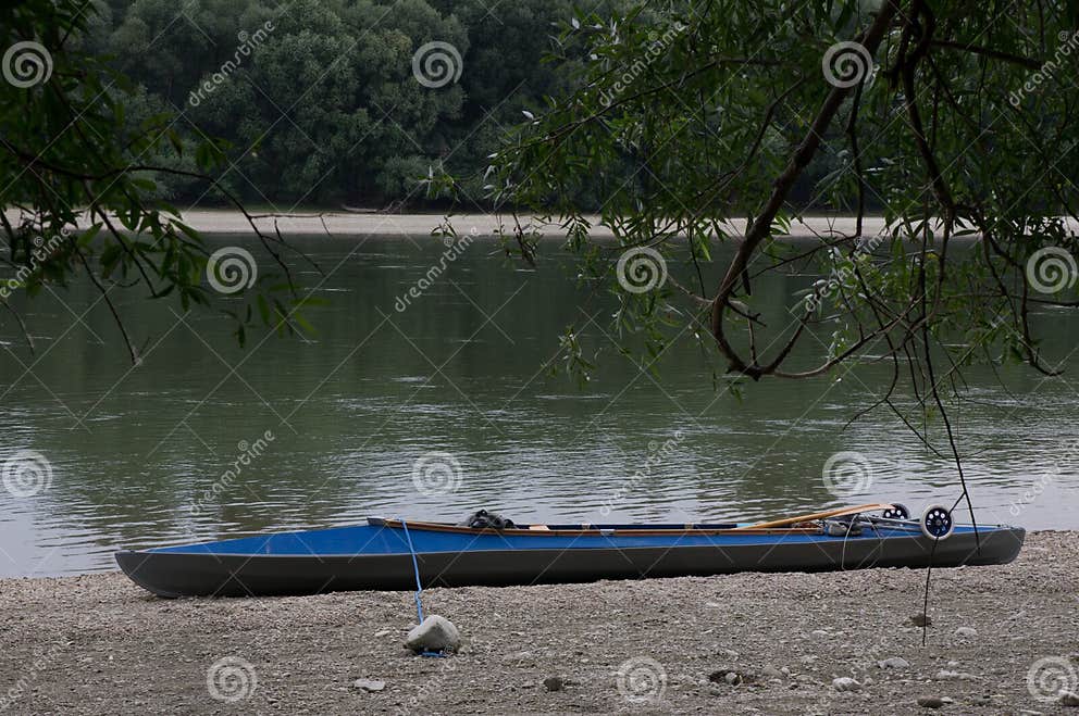 Break with the canoe stock image. Image of canoe, rural - 69721215