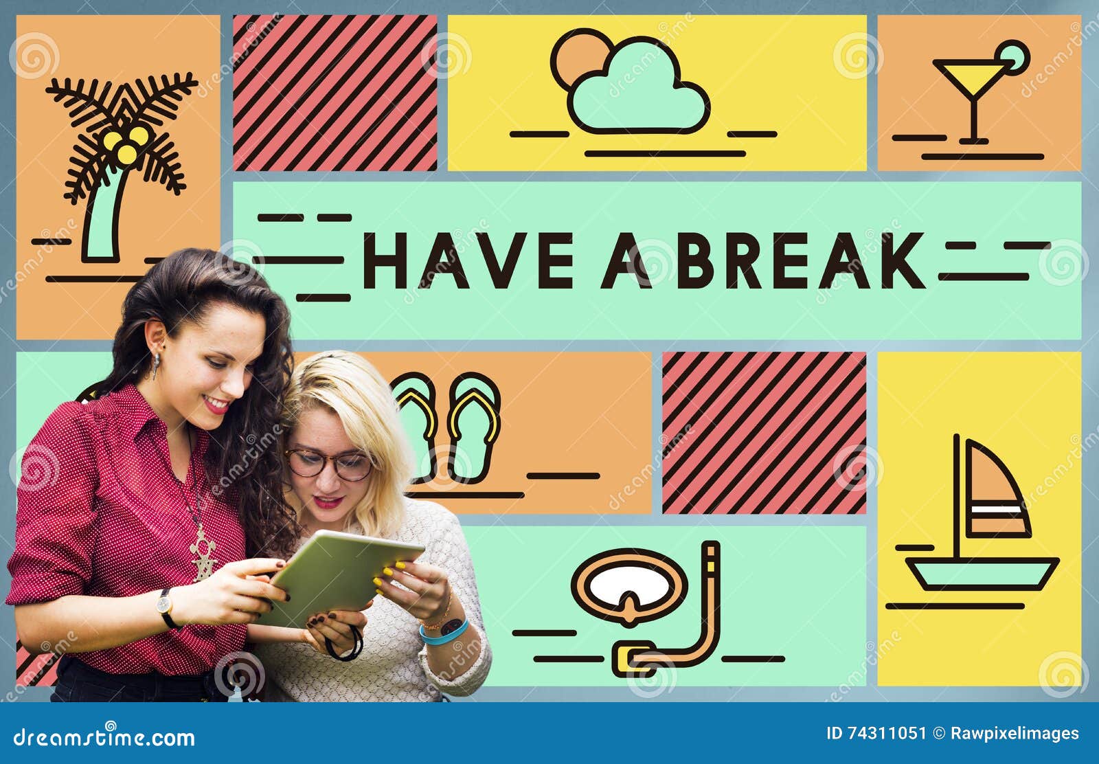 Break Cessation Leisure Pause Recess Relaxation Concept Stock Image ...