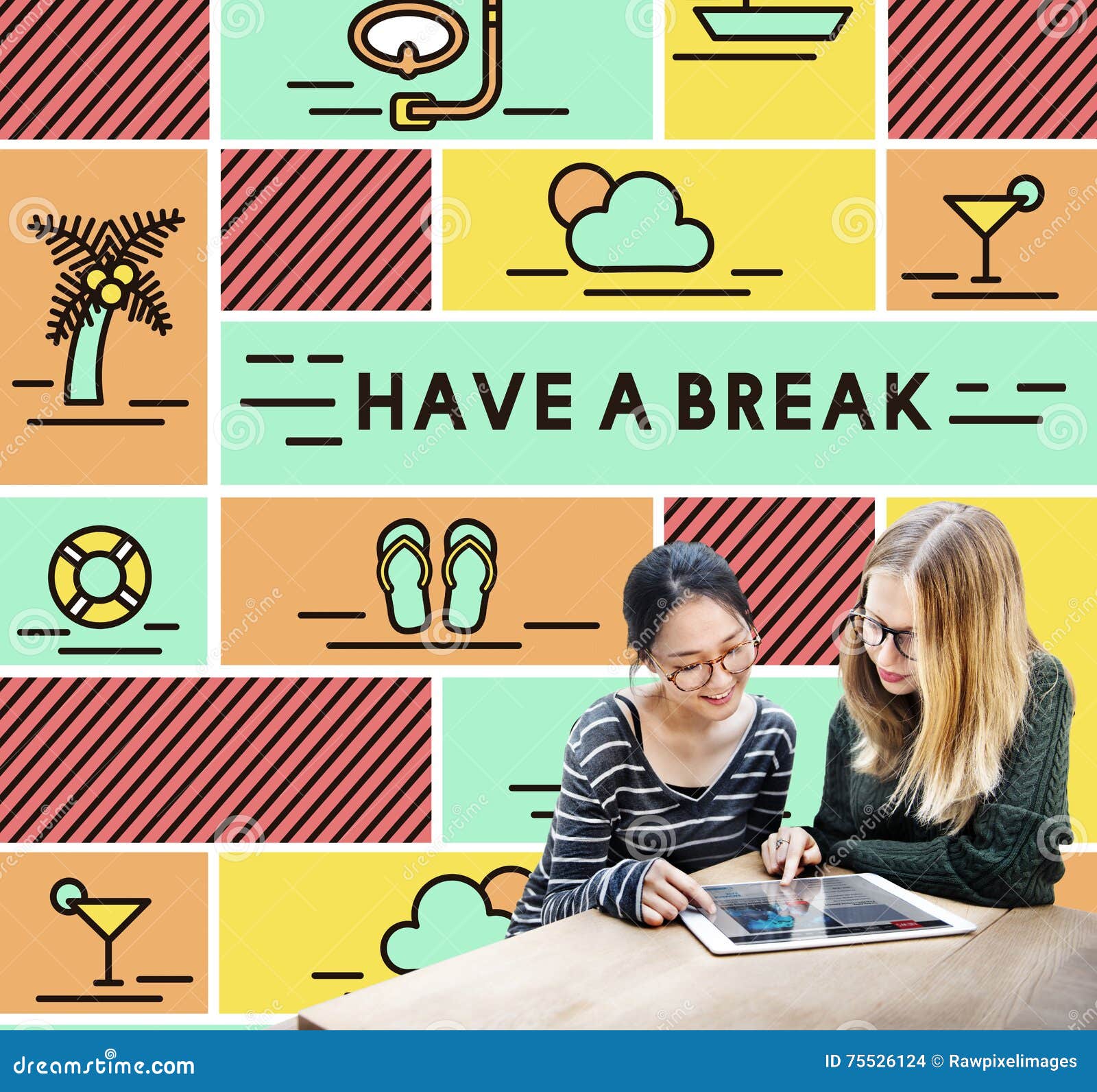 Break Cessation Leisure Pause Recess Relaxation Concept Stock Photo ...