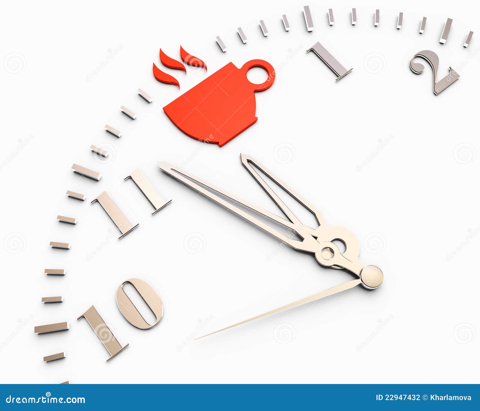 Break, clock stock illustration. Illustration of refreshment - 22947432