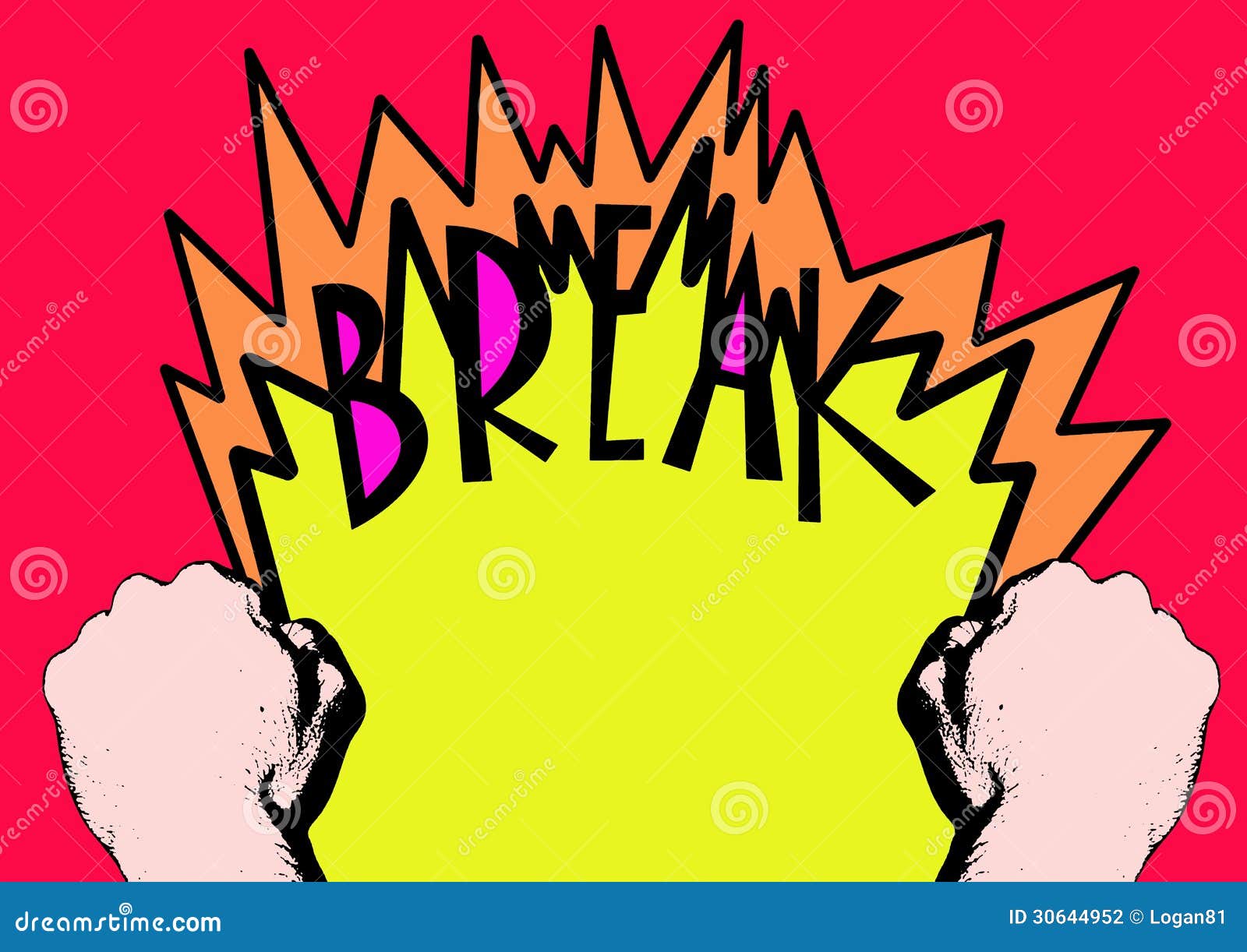 Break stock illustration. Illustration of break, hero - 30644952