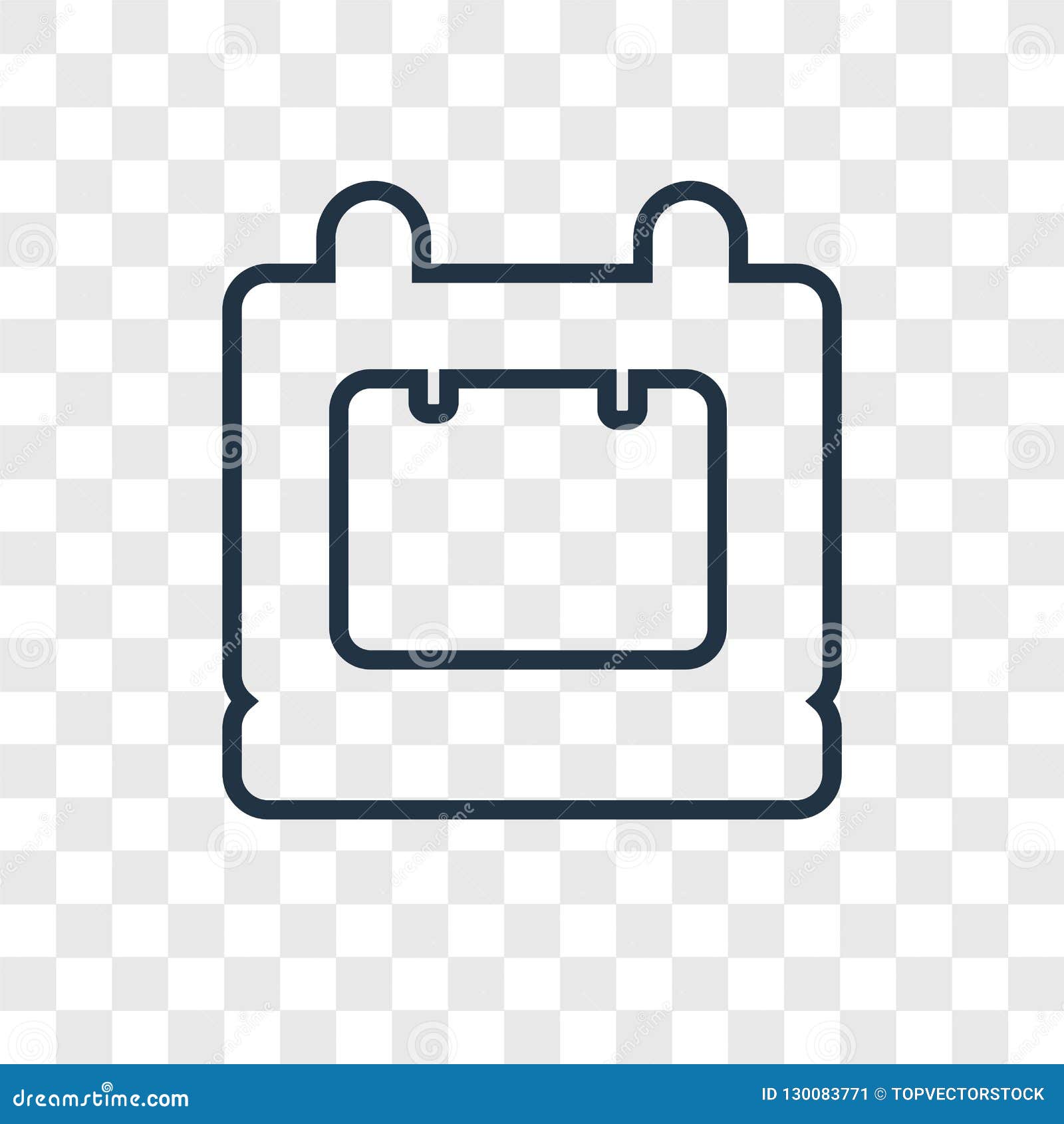 Break Concept Vector Linear Icon Isolated on Transparent Background ...