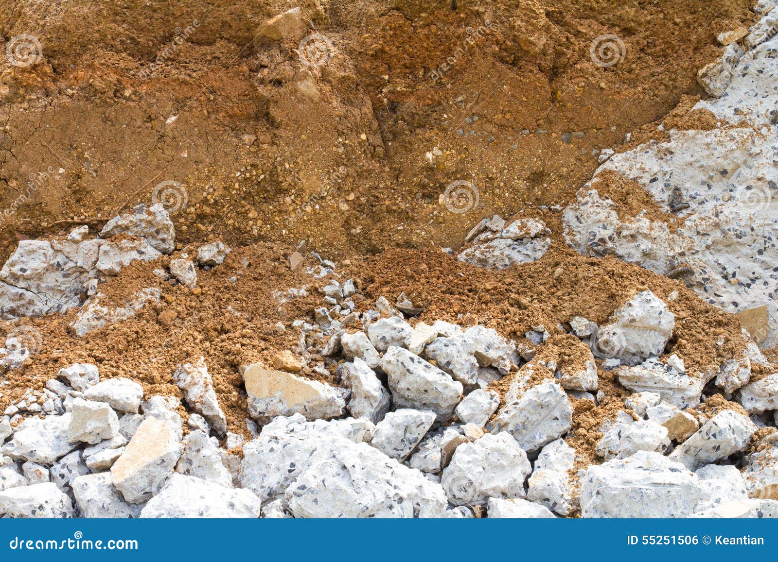 Break Concrete Layer of Soil Stock Photo - Image of destruction, broken ...