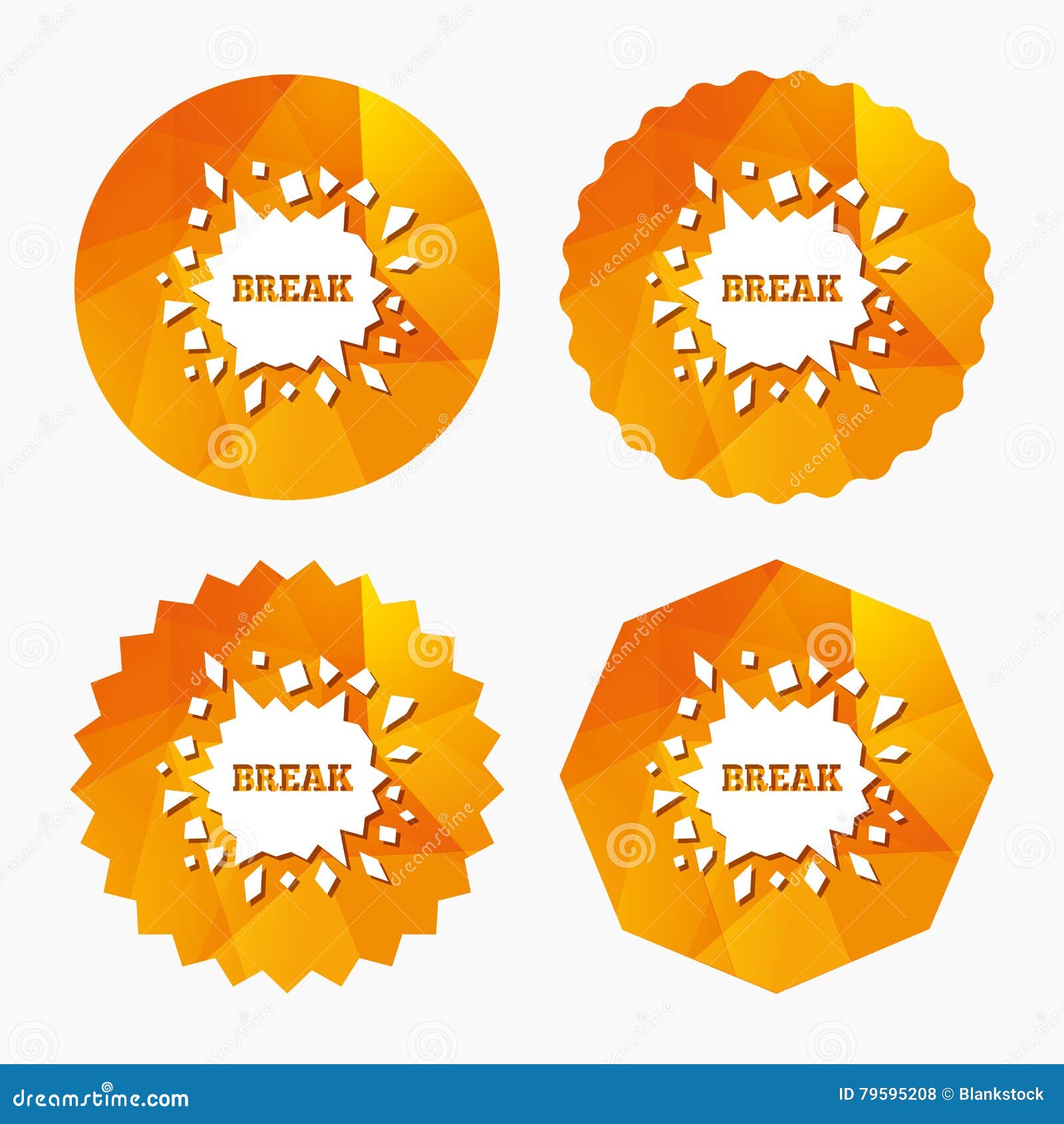 Break it. Cracked Hole Icon. Smashed Wall. Stock Vector - Illustration ...