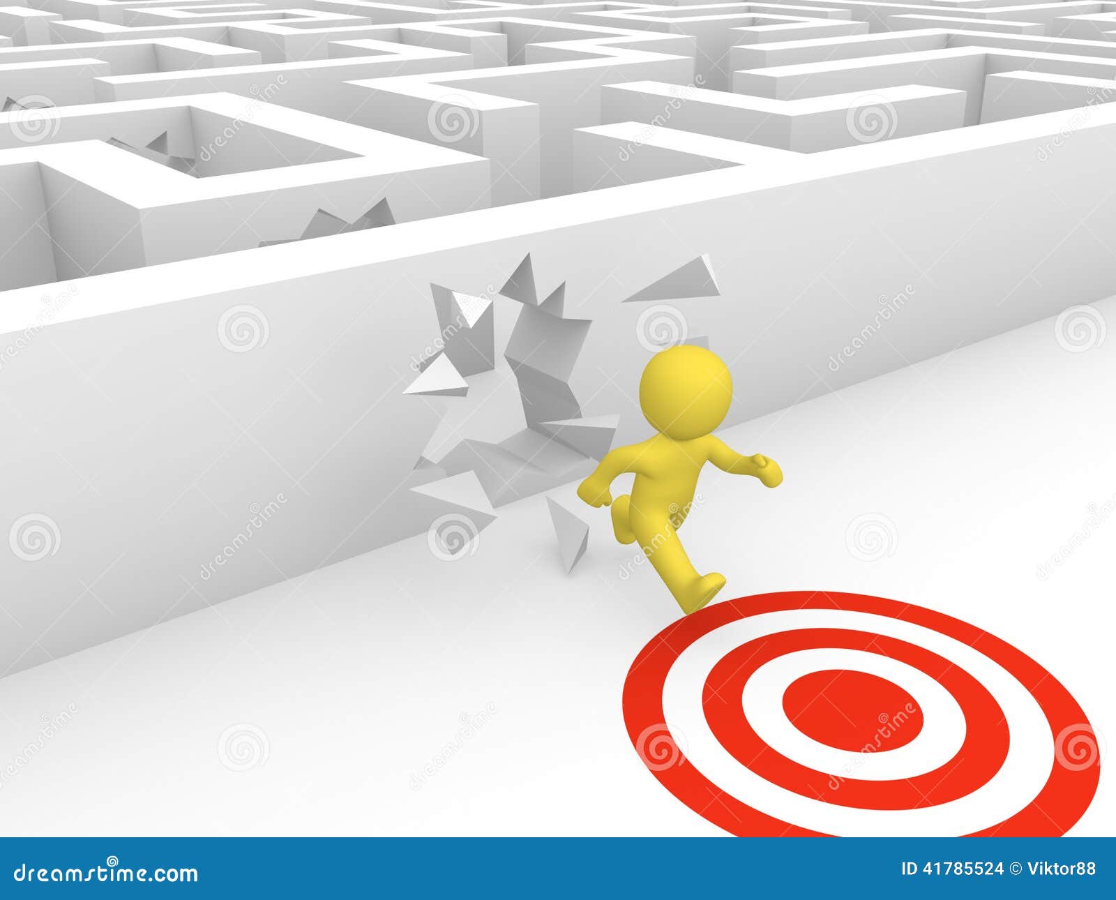 Break through stock illustration. Illustration of aspire - 41785524