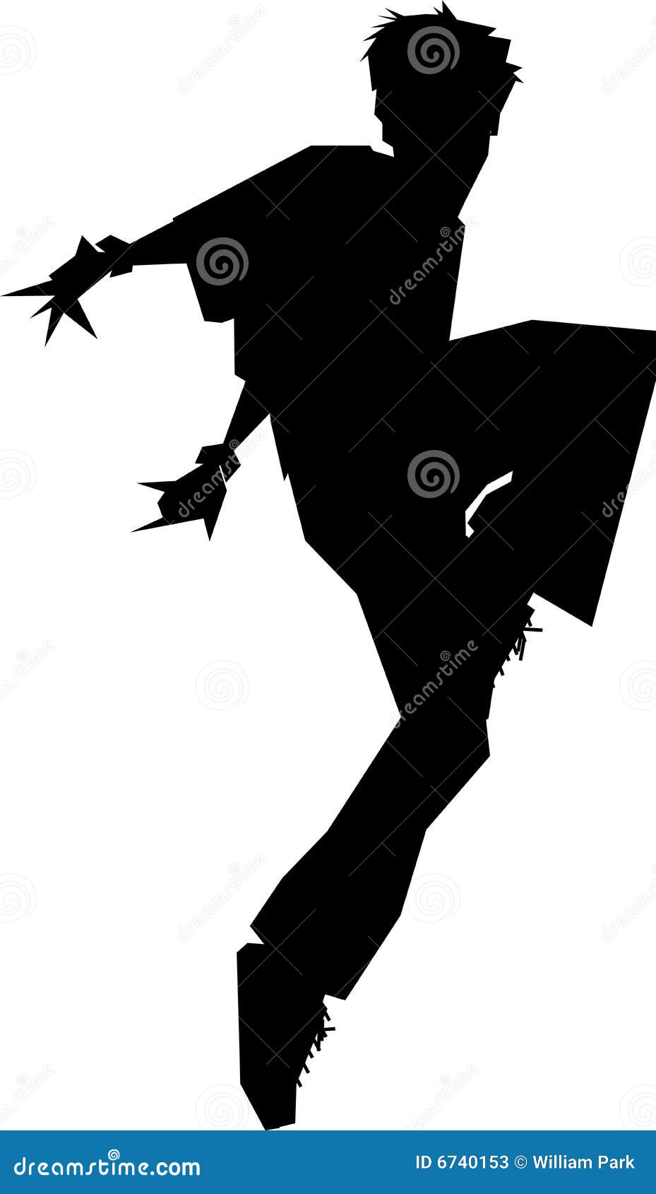 Acrobat Or Break Dancer Standing On Hand , Vector Cartoon Stick Figure ...