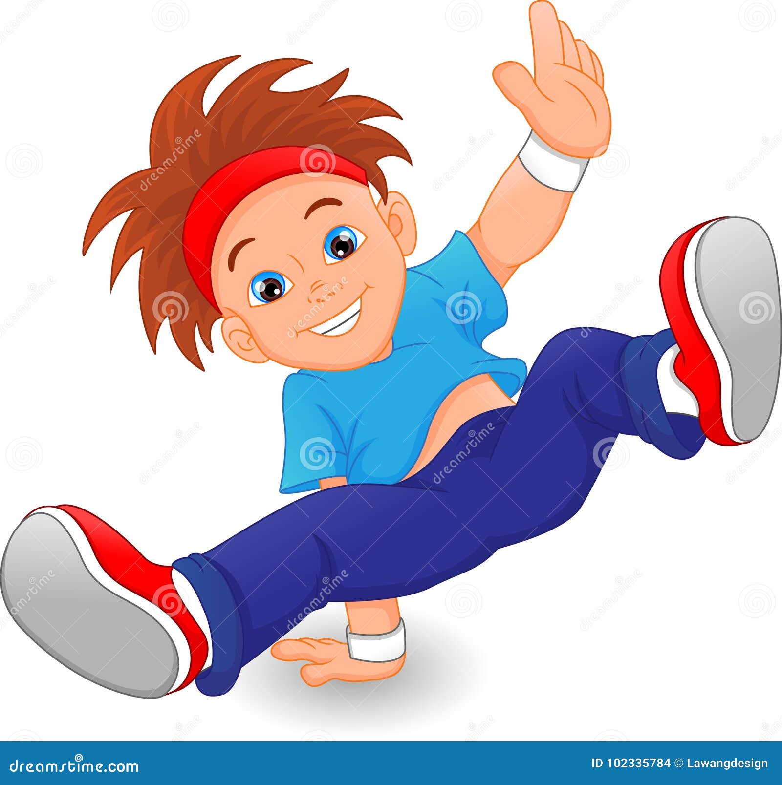 Break dance boy stock vector. Illustration of happy - 102335784