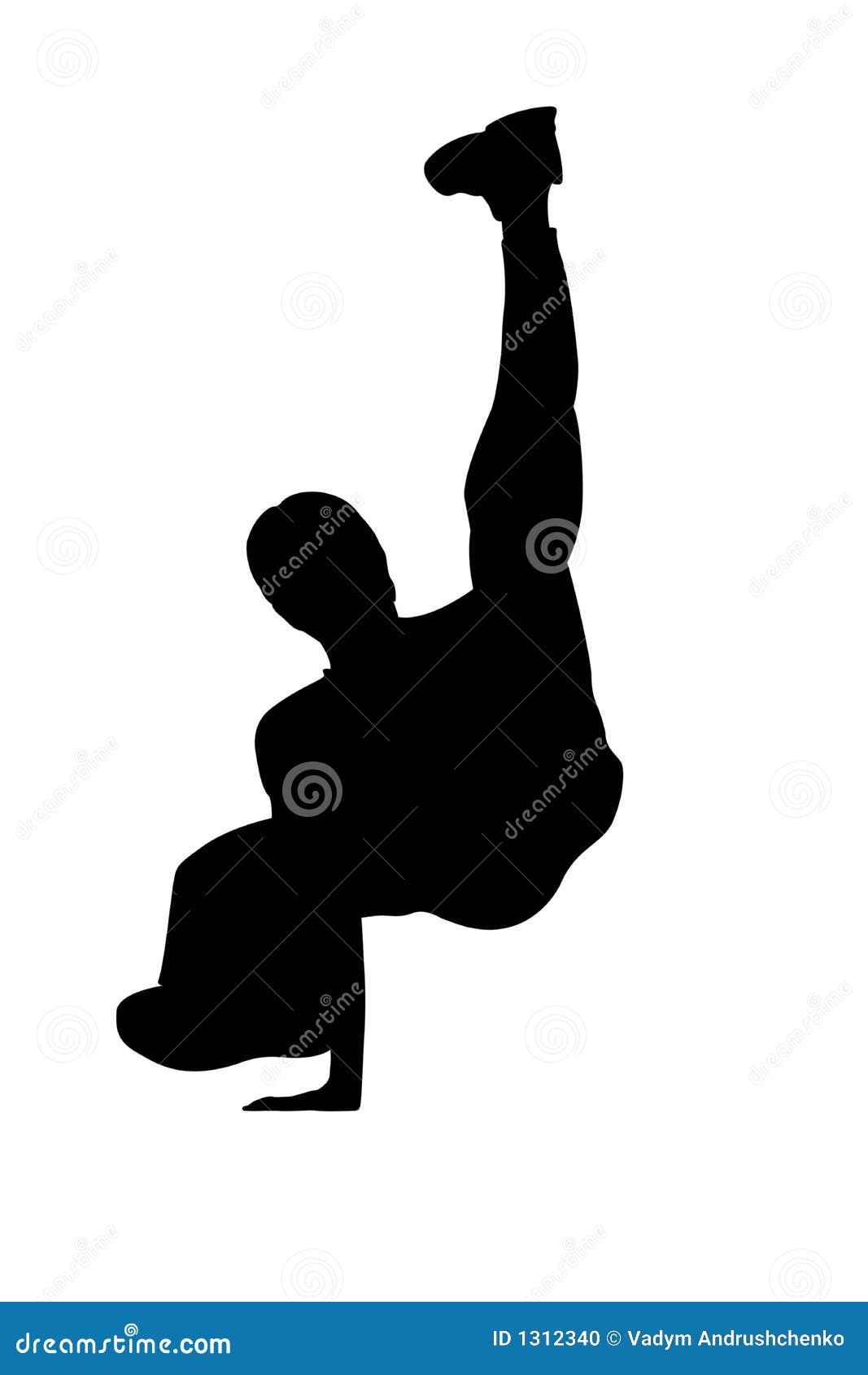 Break dancer silhouette stock illustration. Illustration of movement ...