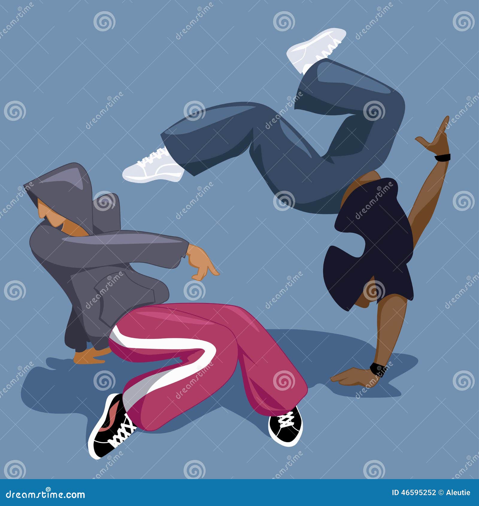 Break dancers stock vector. Illustration of person, boying - 46595252