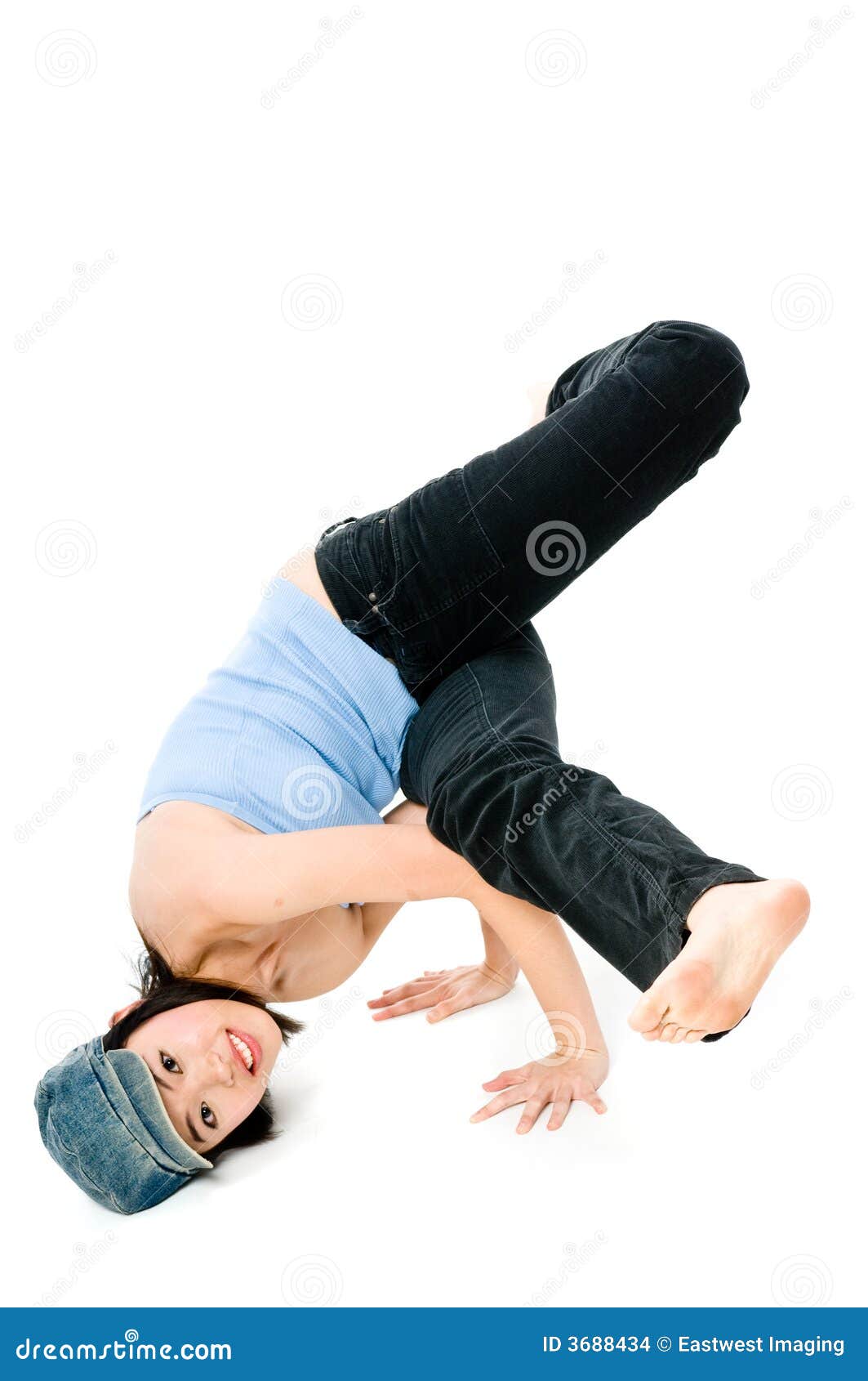 Break Dancing stock photo. Image of long, female, woman - 3688434