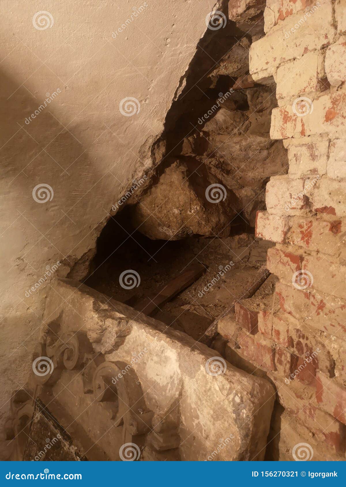 Break Down the Wall, the Freedom Stock Image - Image of entrance ...