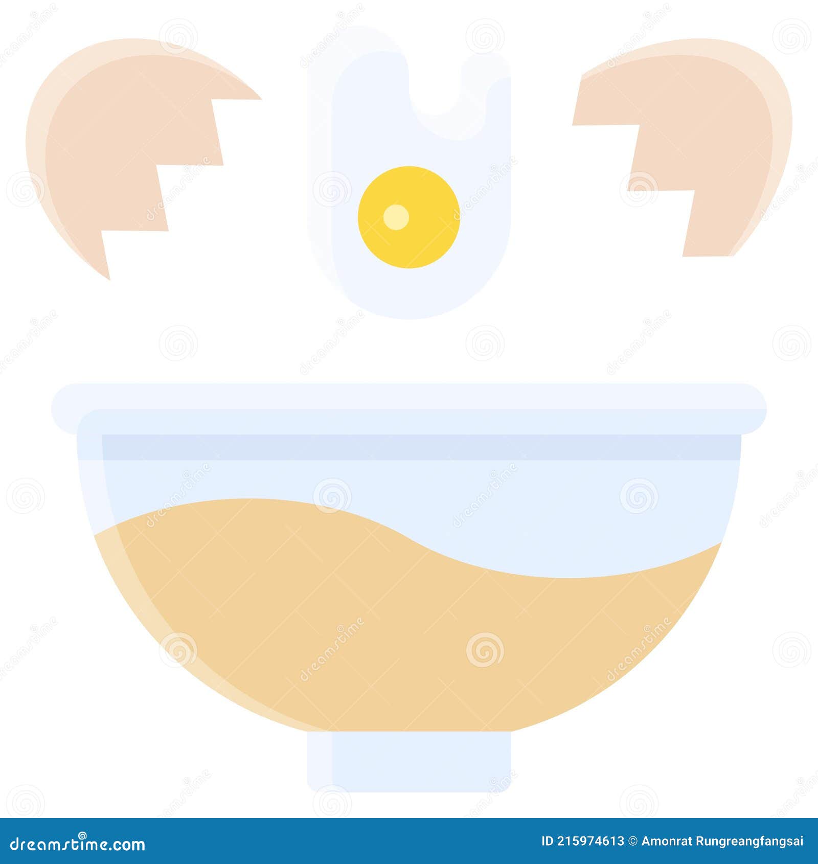 Break an Egg Icon, Bakery and Baking Related Vector Stock Vector ...