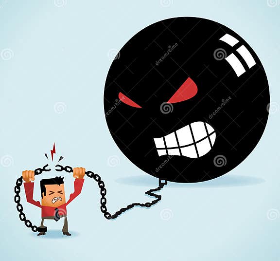 Break Free stock vector. Illustration of attached, strong - 24910092