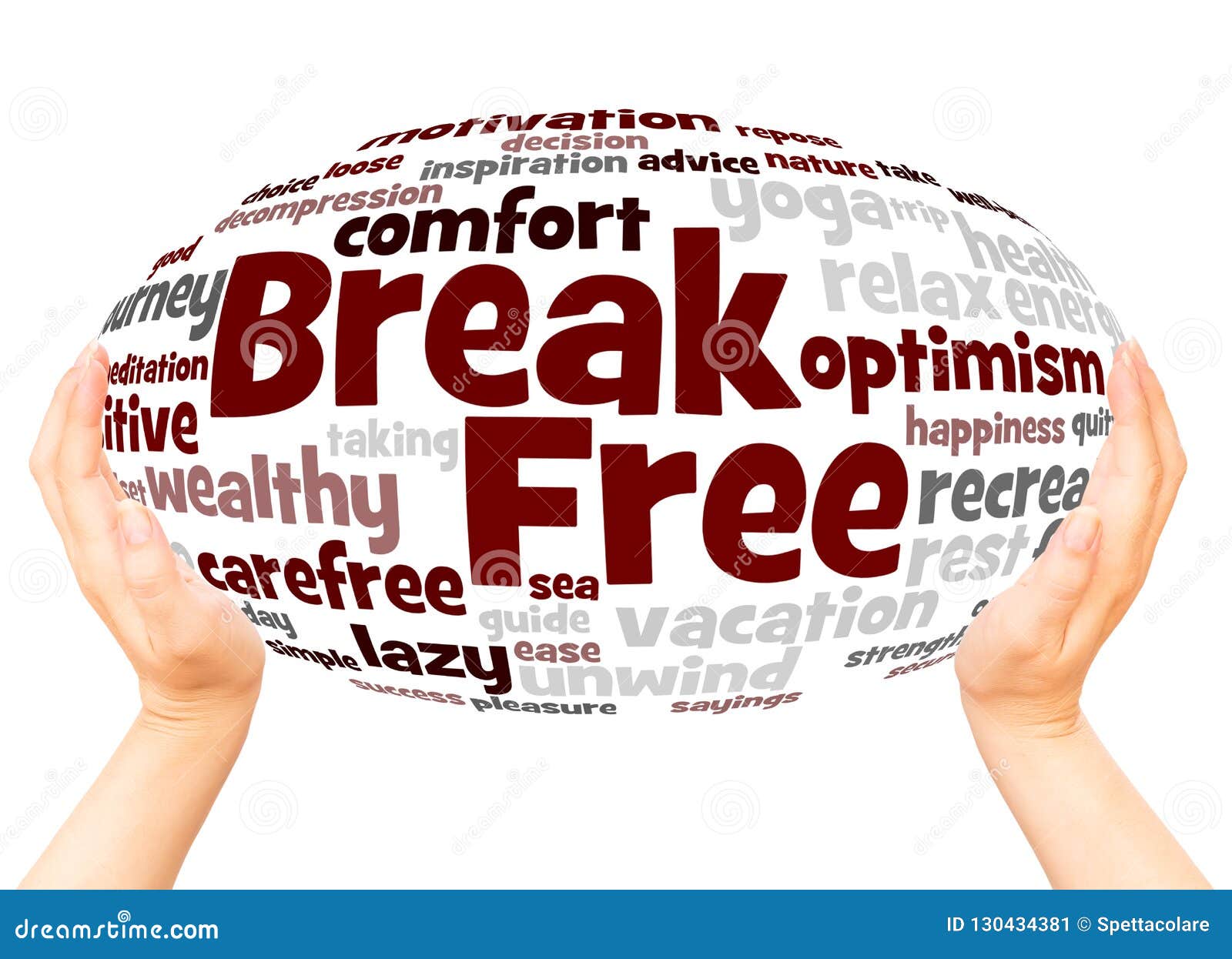Break Free Word Cloud Hand Sphere Concept Stock Image - Image of ...