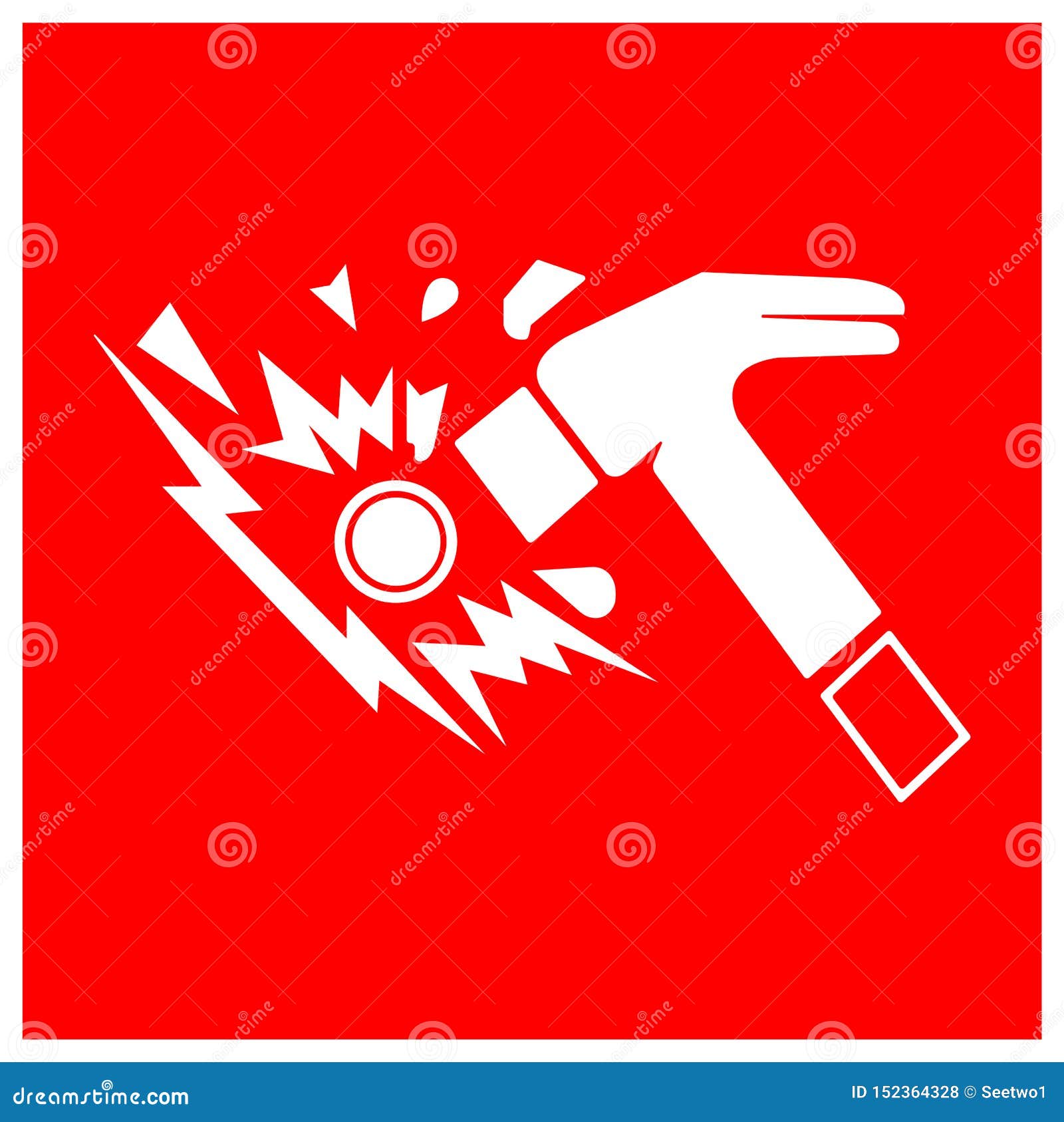Break Glass Symbol Sign Isolate On White Backgroundvector Illustration Eps10 Stock Vector