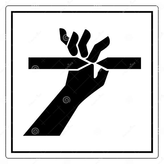 Break it with Hand Symbol for Illustration Stock Illustration ...
