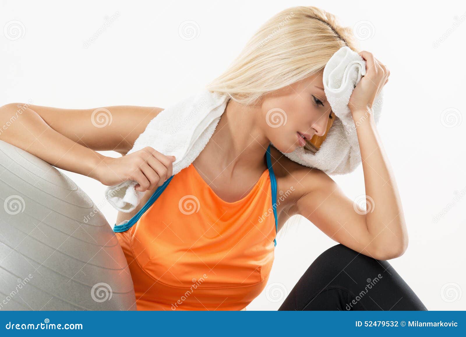 Break after a Hard Workout stock photo. Image of girl - 52479532