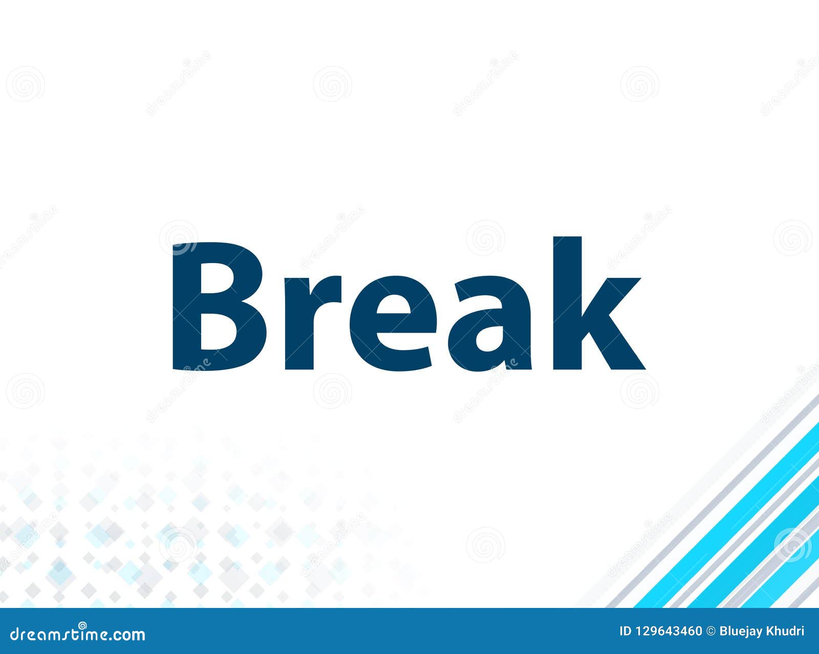 Break Modern Flat Design Blue Abstract Background Stock Illustration ...